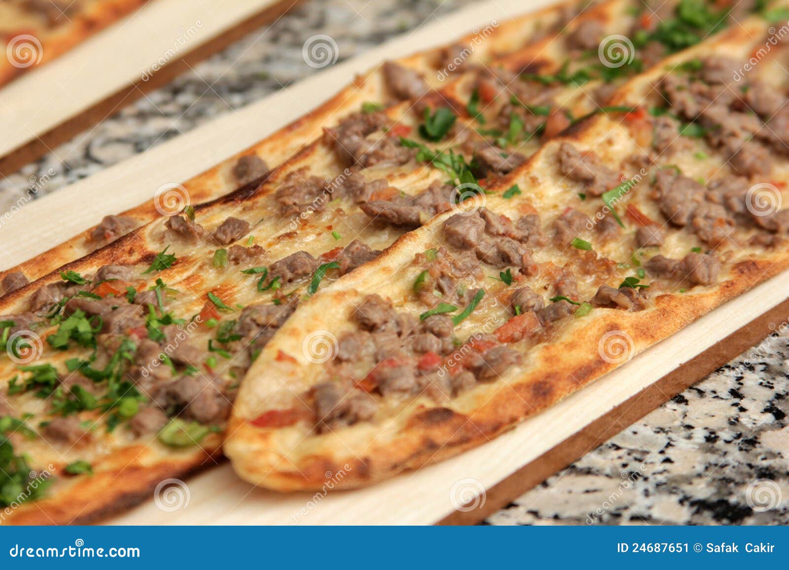 Turkish Pizza stock image. Image of kebap, buffet, meat - 24687651