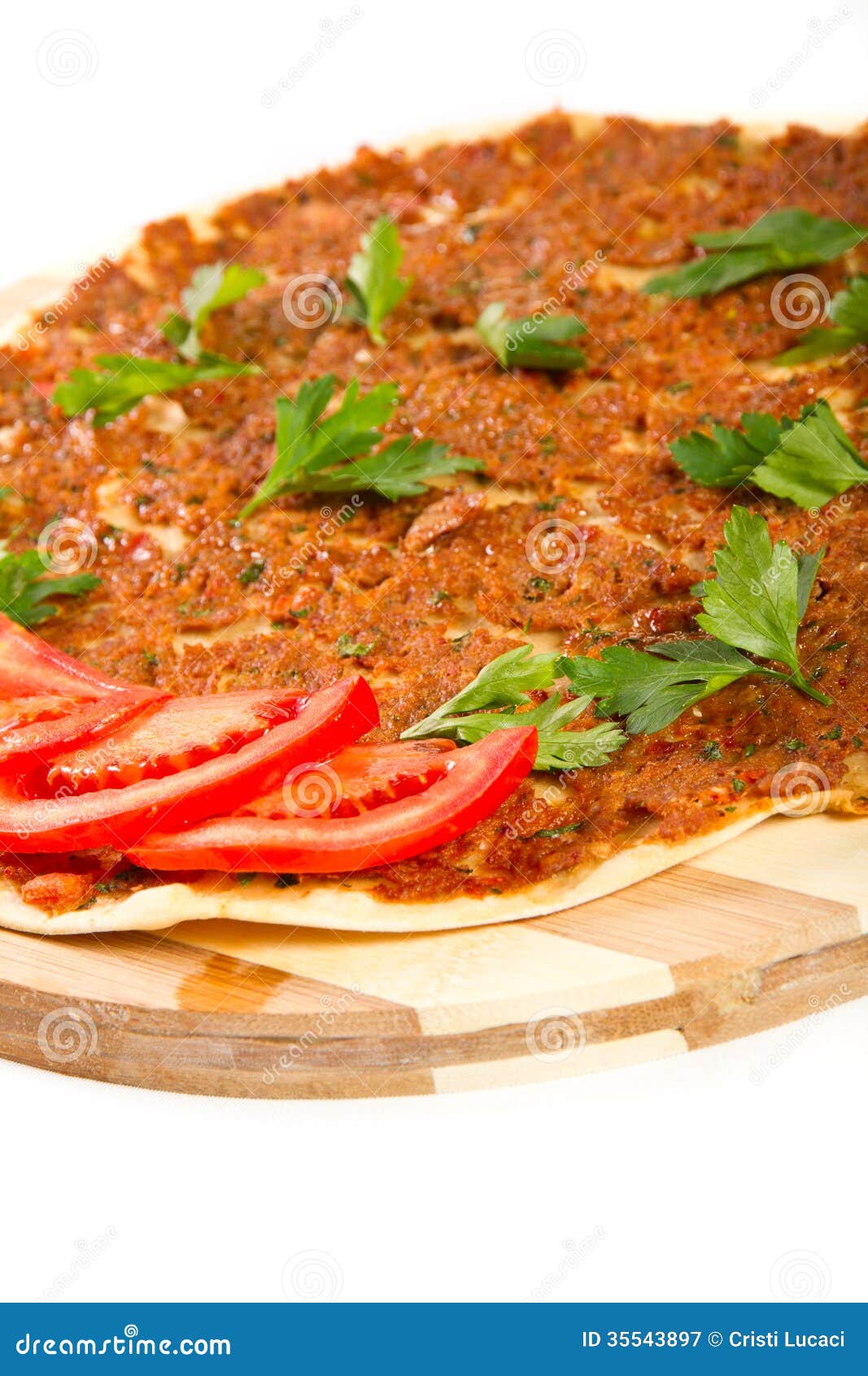 Turkish pizza stock image. Image of fresh, clay, cooking - 35543897