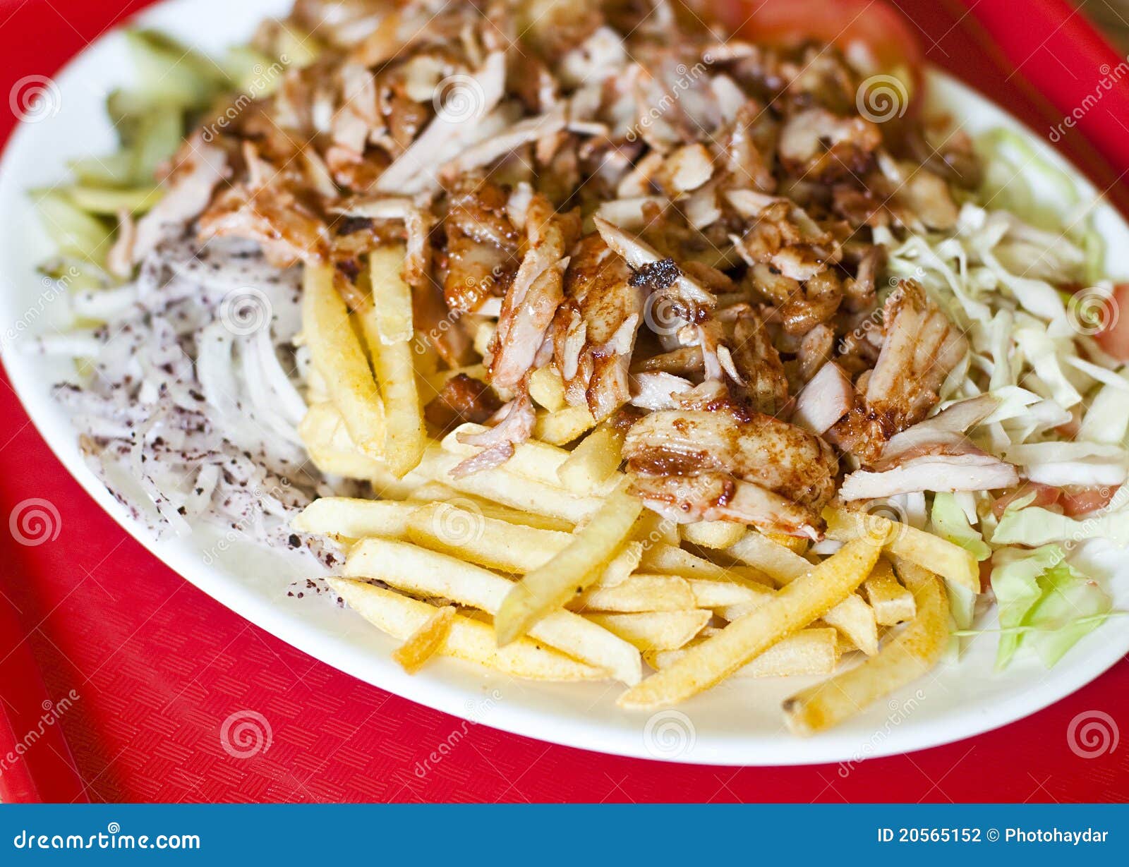 Turkish plate kebab stock photo. Image of brown, roast - 20565152