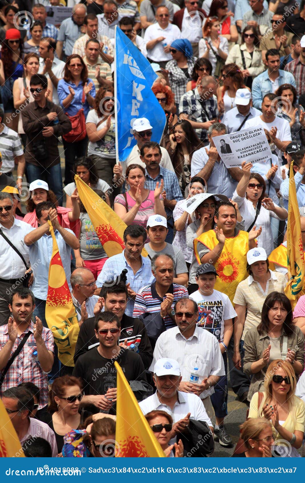 Turkish Public Workers Strike Editorial Stock Photo - Image of force ...