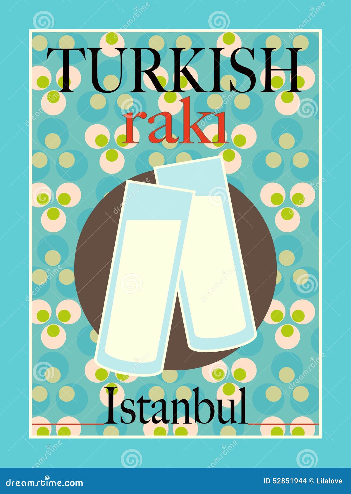 Turkish Raki stock vector. Illustration of landmark, food - 52851944