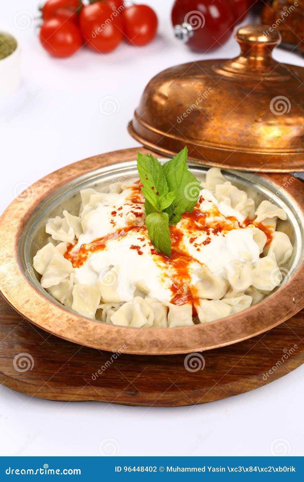 Turkish ravioli - Manti stock photo. Image of afghan - 96448402