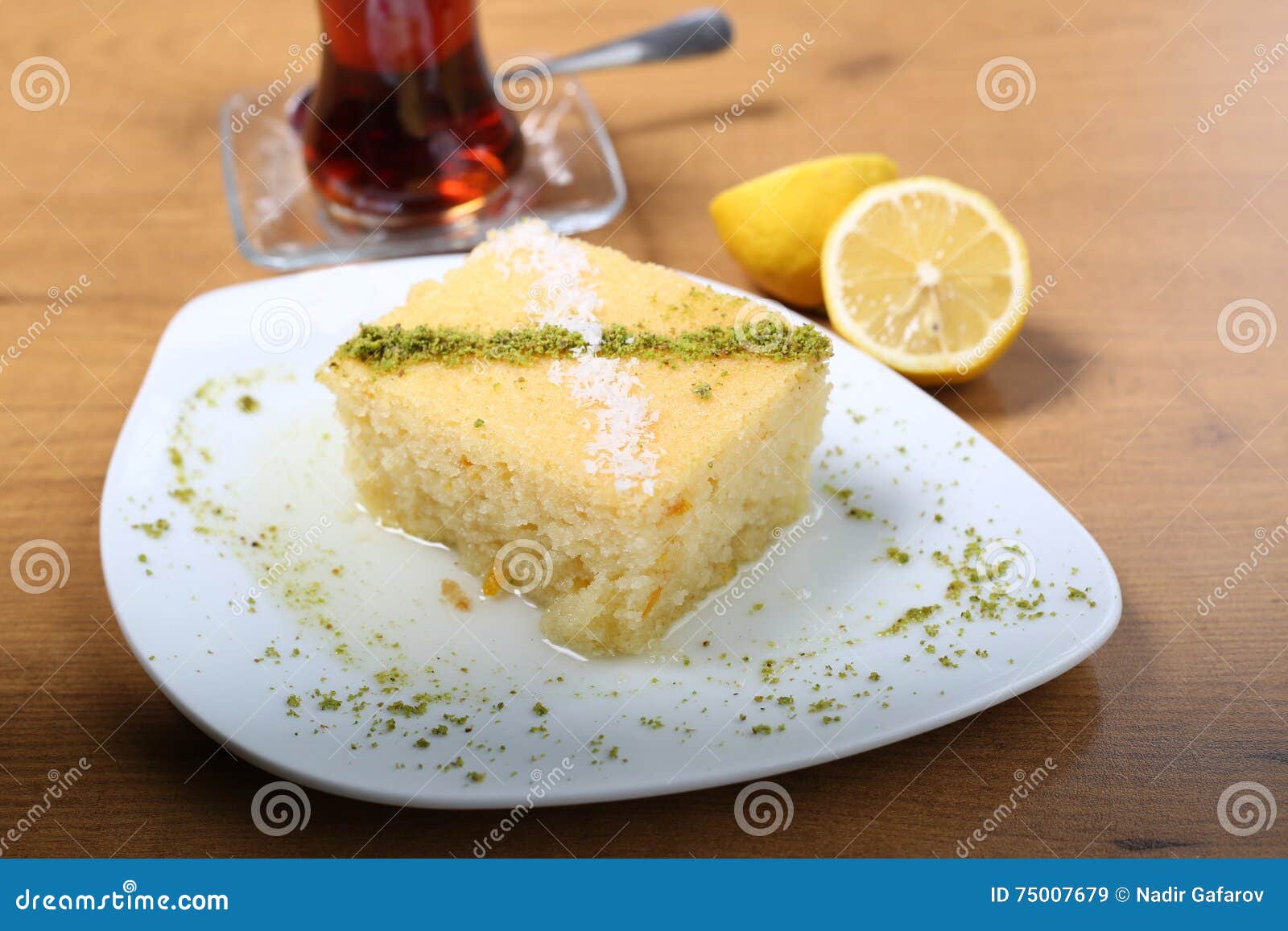 Turkish Revani stock image. Image of sweet, food, turkish - 75007679