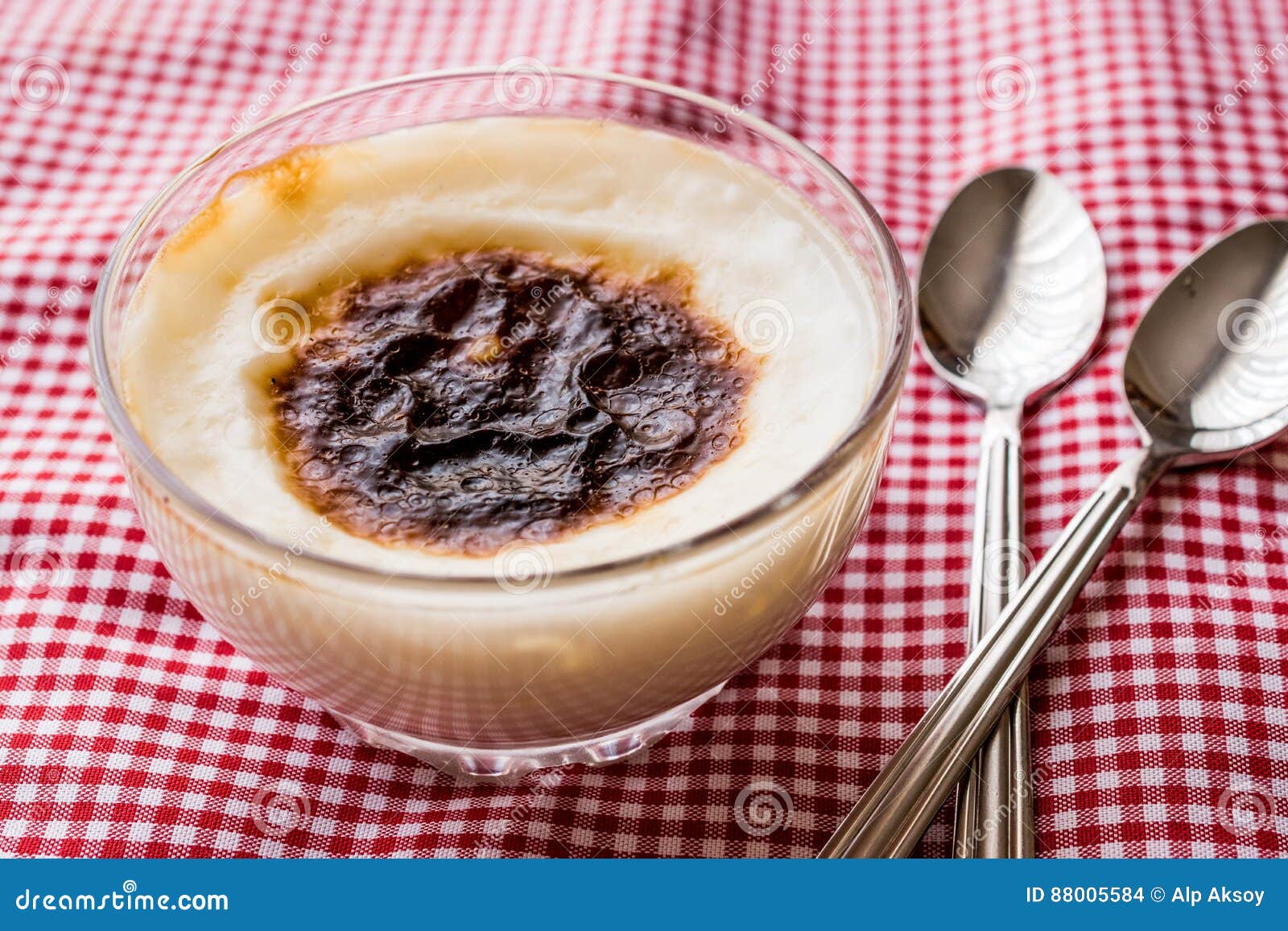 Turkish Rice Pudding Sutlac Stock Photo - Image of fresh, plate: 88005584