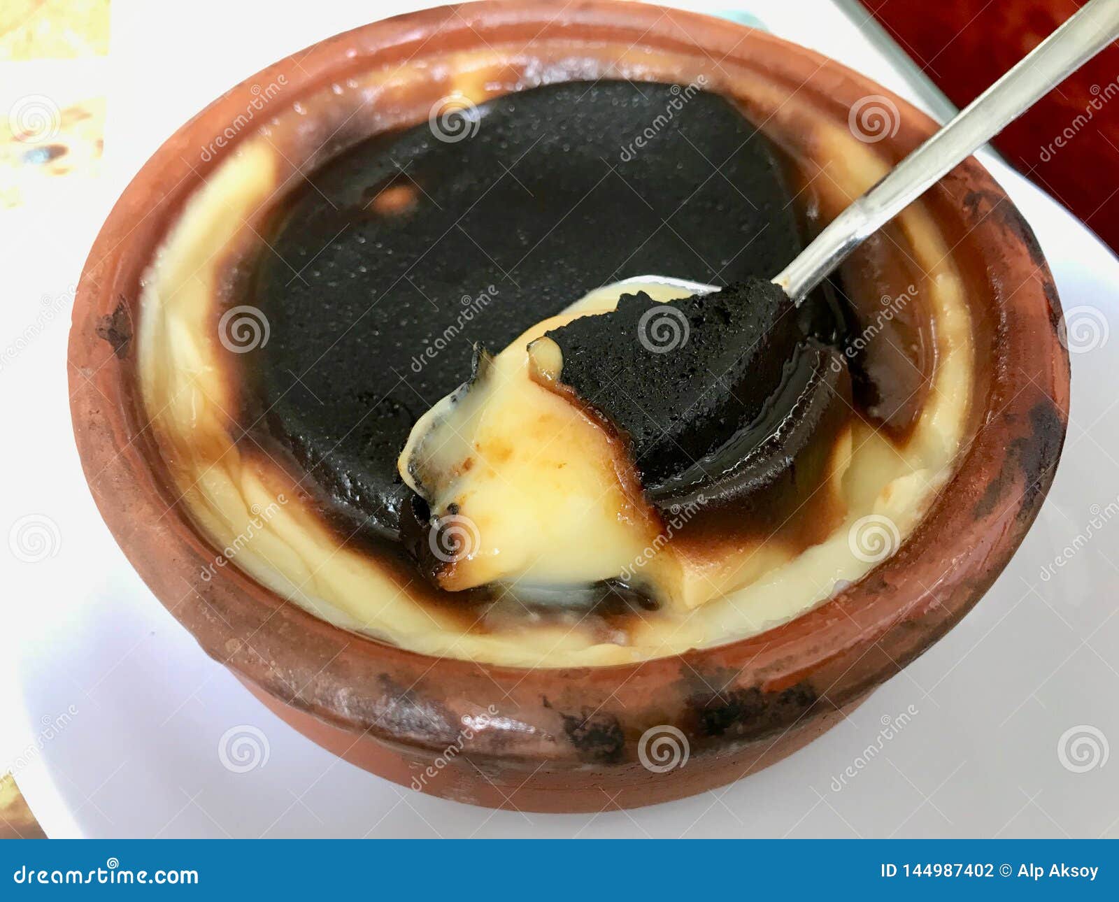 Turkish Rice Pudding Sutlac. Traditional Turkish Dessert Stock Photo ...