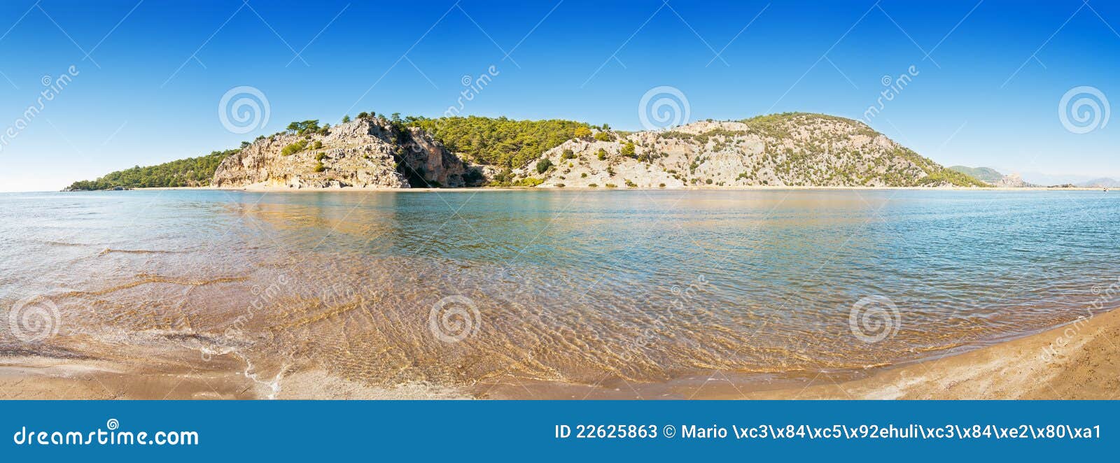 Turkish sea panorama stock image. Image of tourism, sand - 22625863