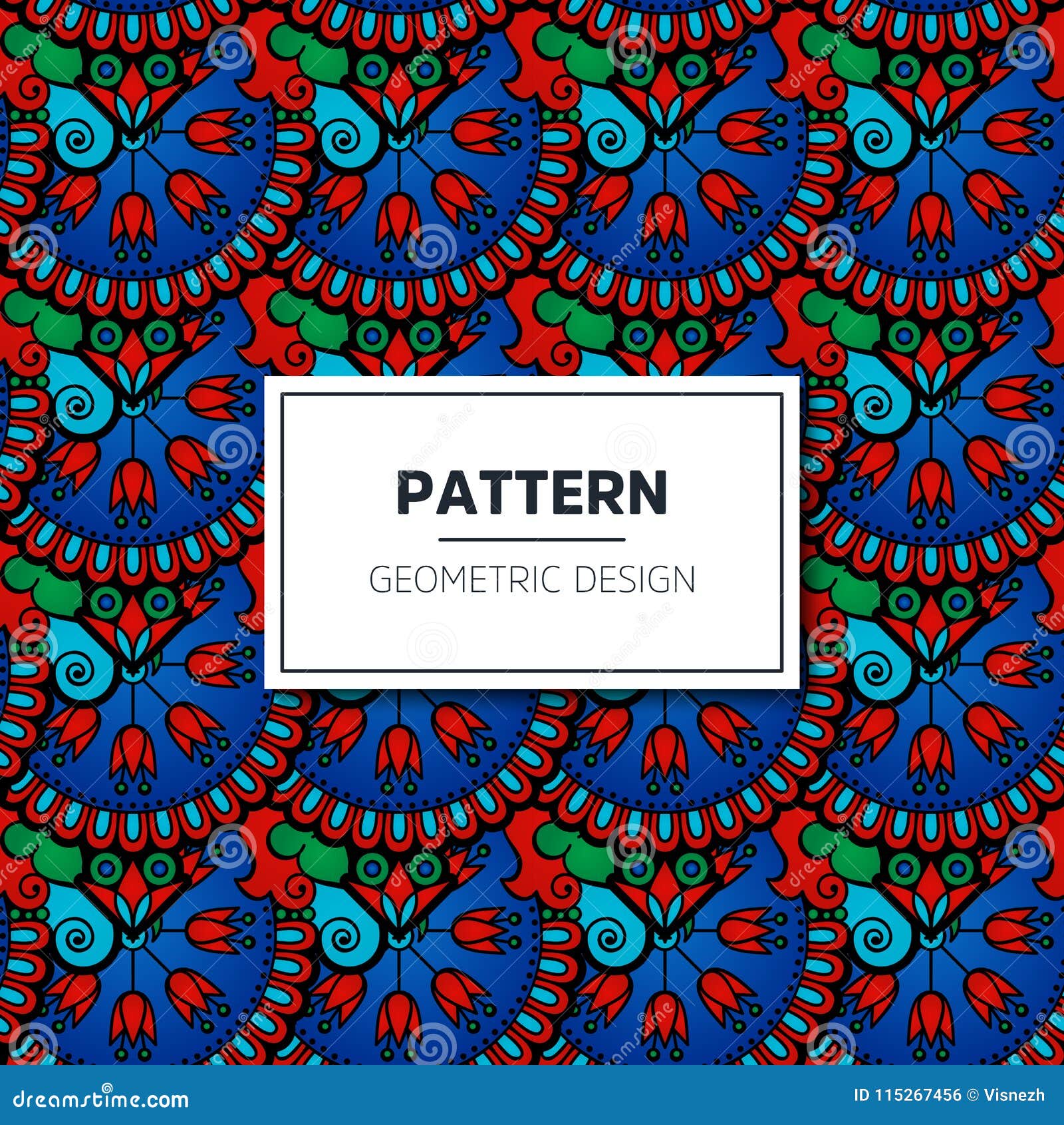 Turkish seamless pattern stock vector. Illustration of damask - 115267456
