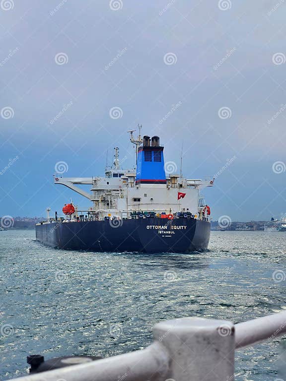 Turkish Ship Over the Bosphorus Strait Editorial Photography - Image of ...