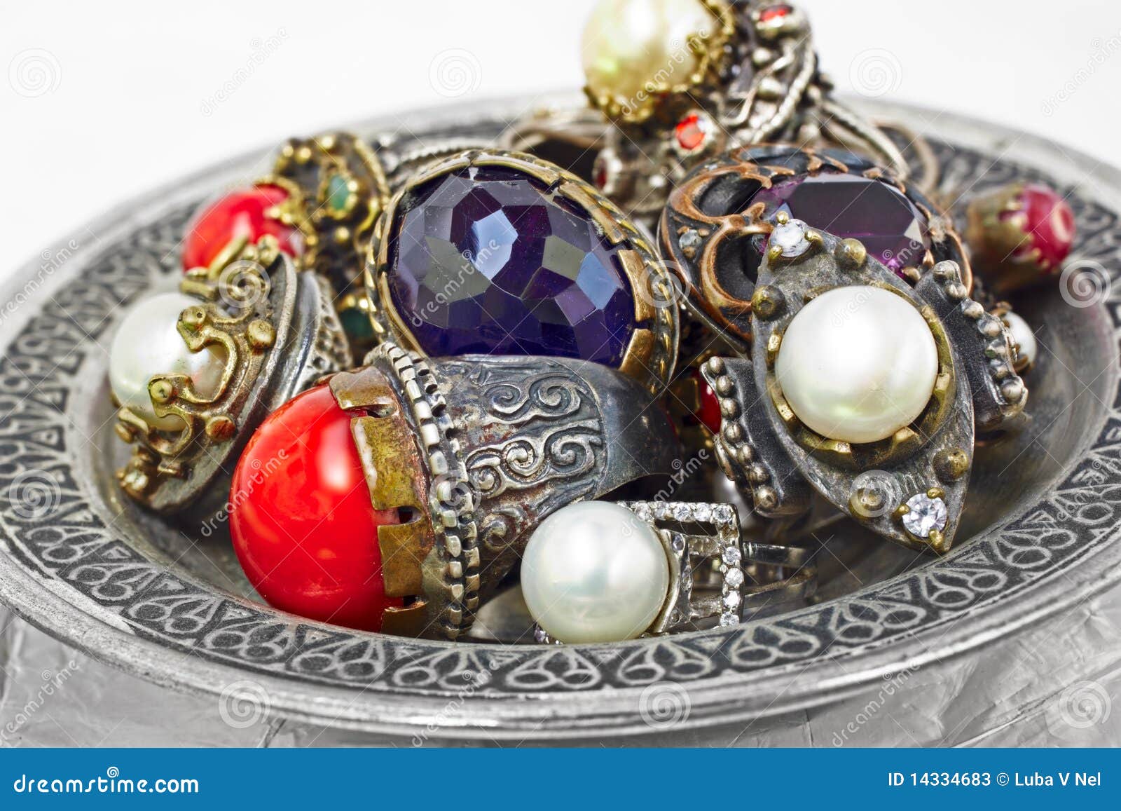 Turkish silver rings stock image. Image of jewelry, grunge - 14334683