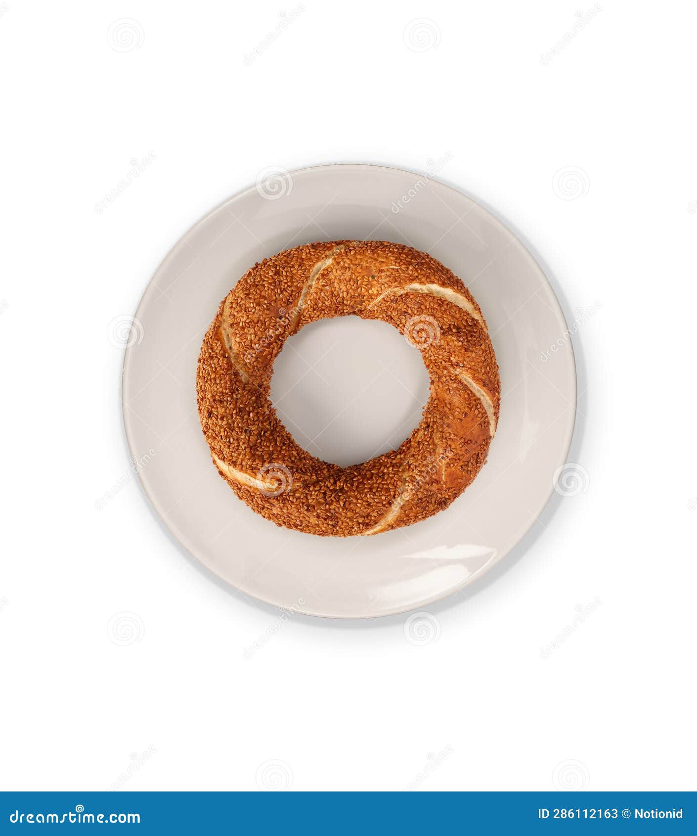 Turkish Simit Bagel Sesame Bread Fastfood Stock Image - Image of ...