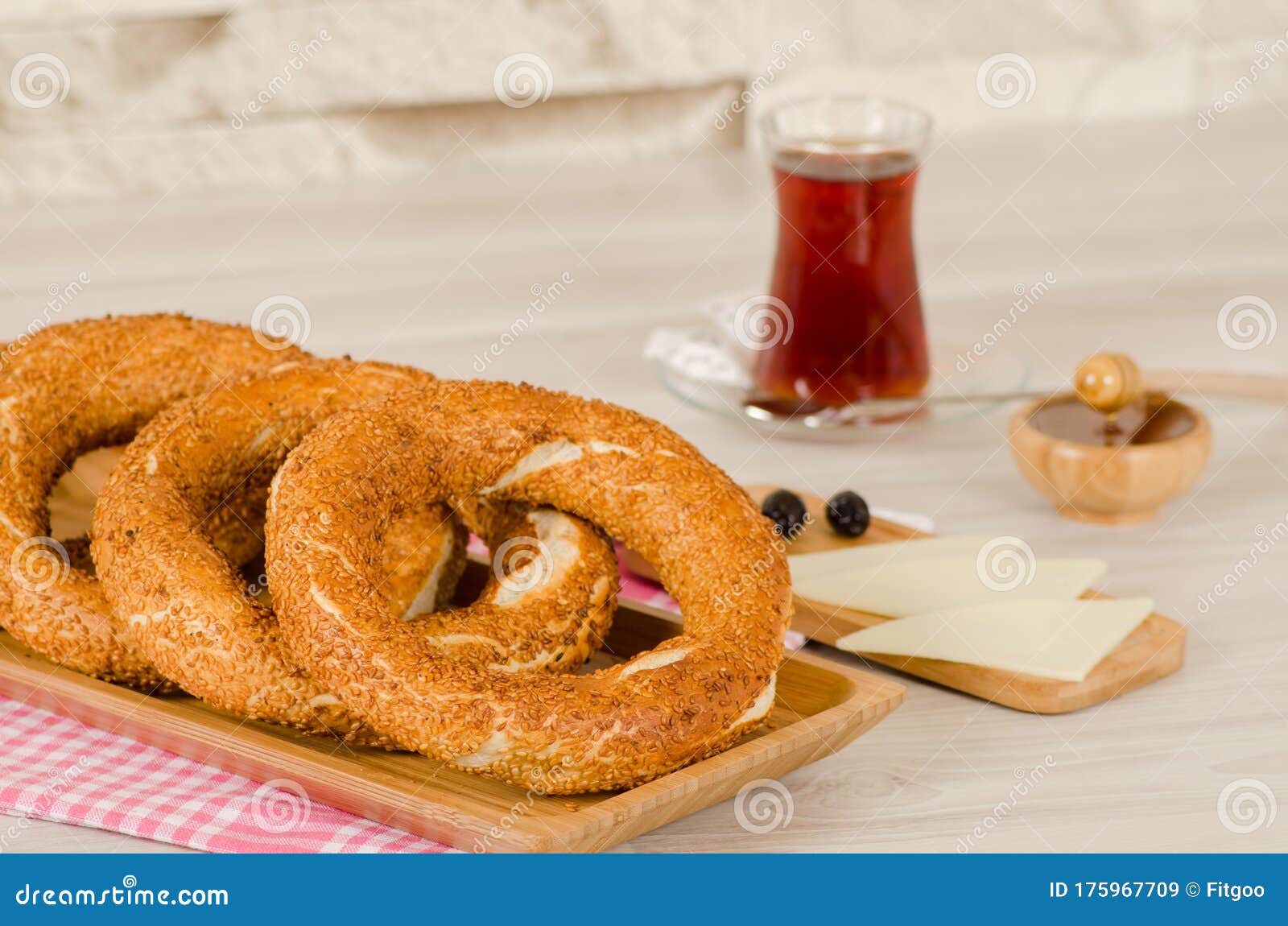 Turkish Simit from Turkish Cuisine Stock Image - Image of next, paper ...