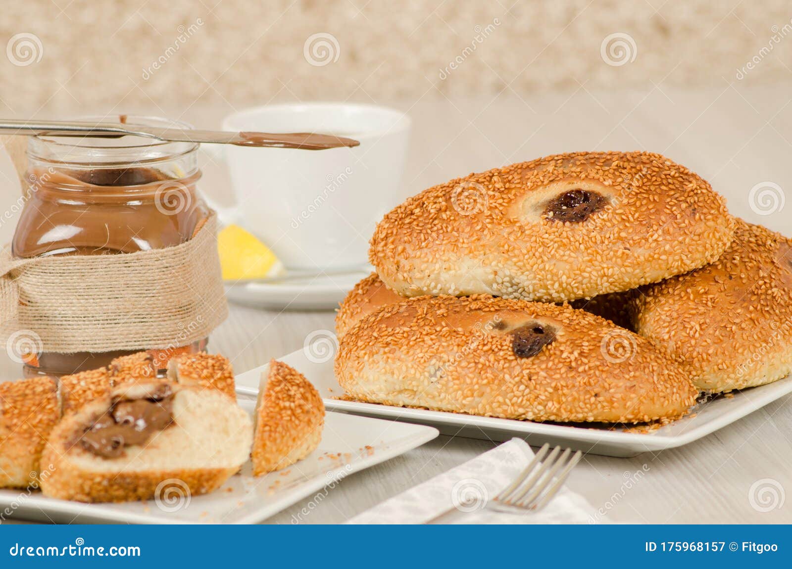 Turkish Simit from Turkish Cuisine Stock Image - Image of ekler, cookie ...
