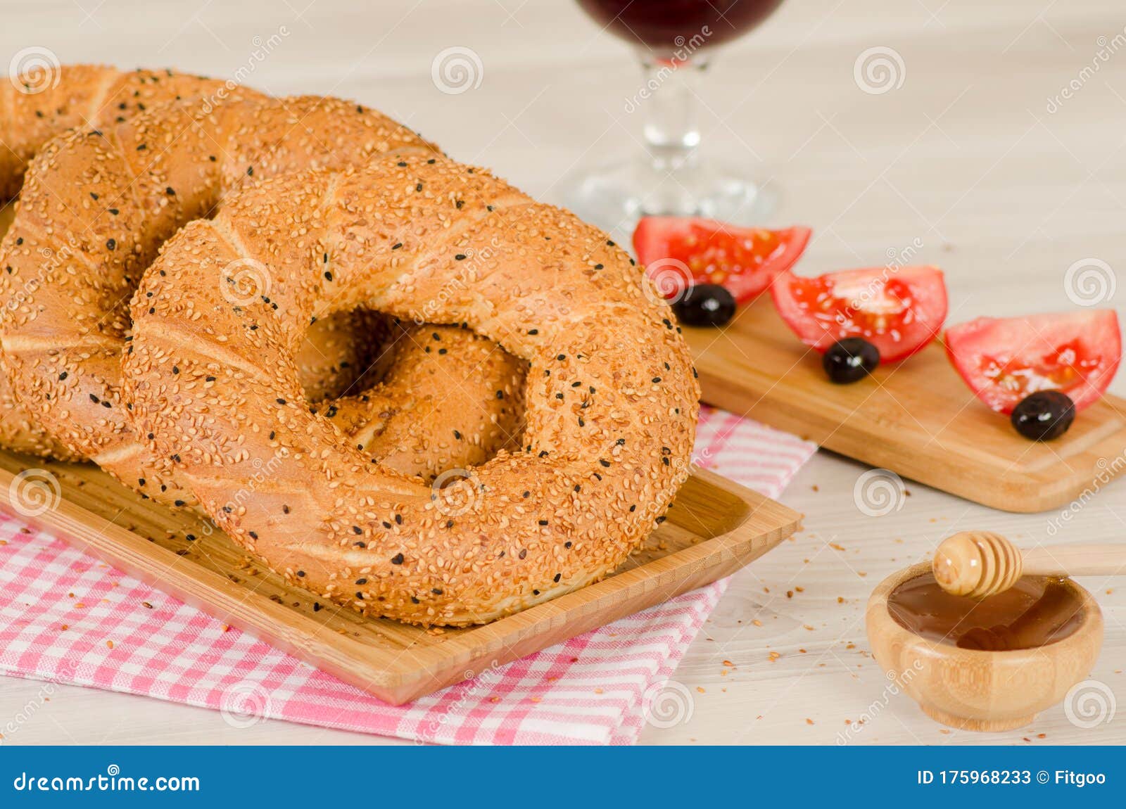 Turkish Simit from Turkish Cuisine Stock Image - Image of pastry ...
