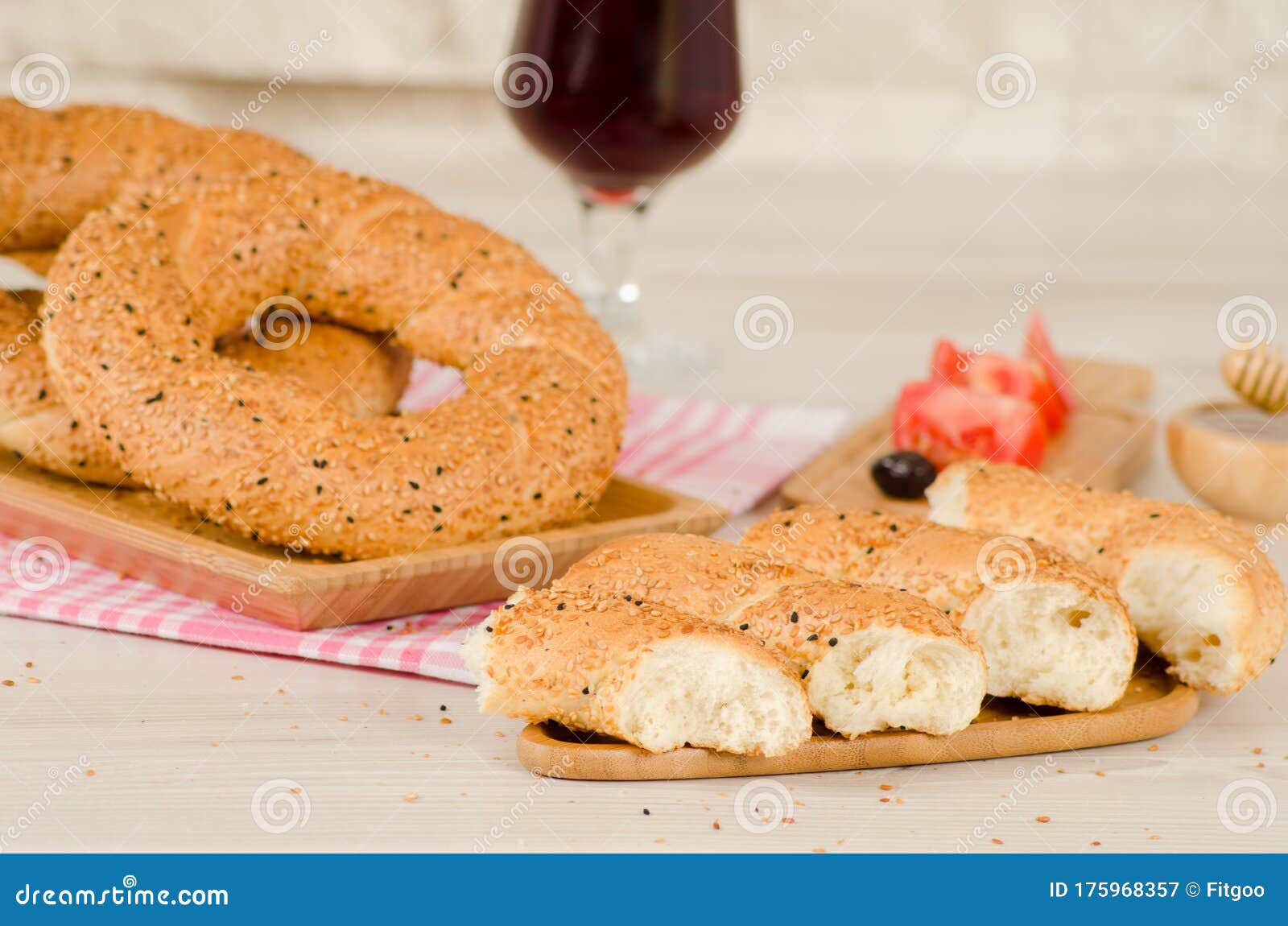 Turkish Simit from Turkish Cuisine Stock Image - Image of cuisine ...