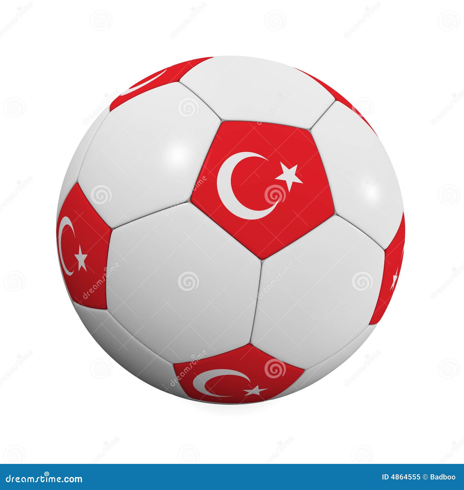Turkish Soccer Ball stock illustration. Illustration of match - 4864555