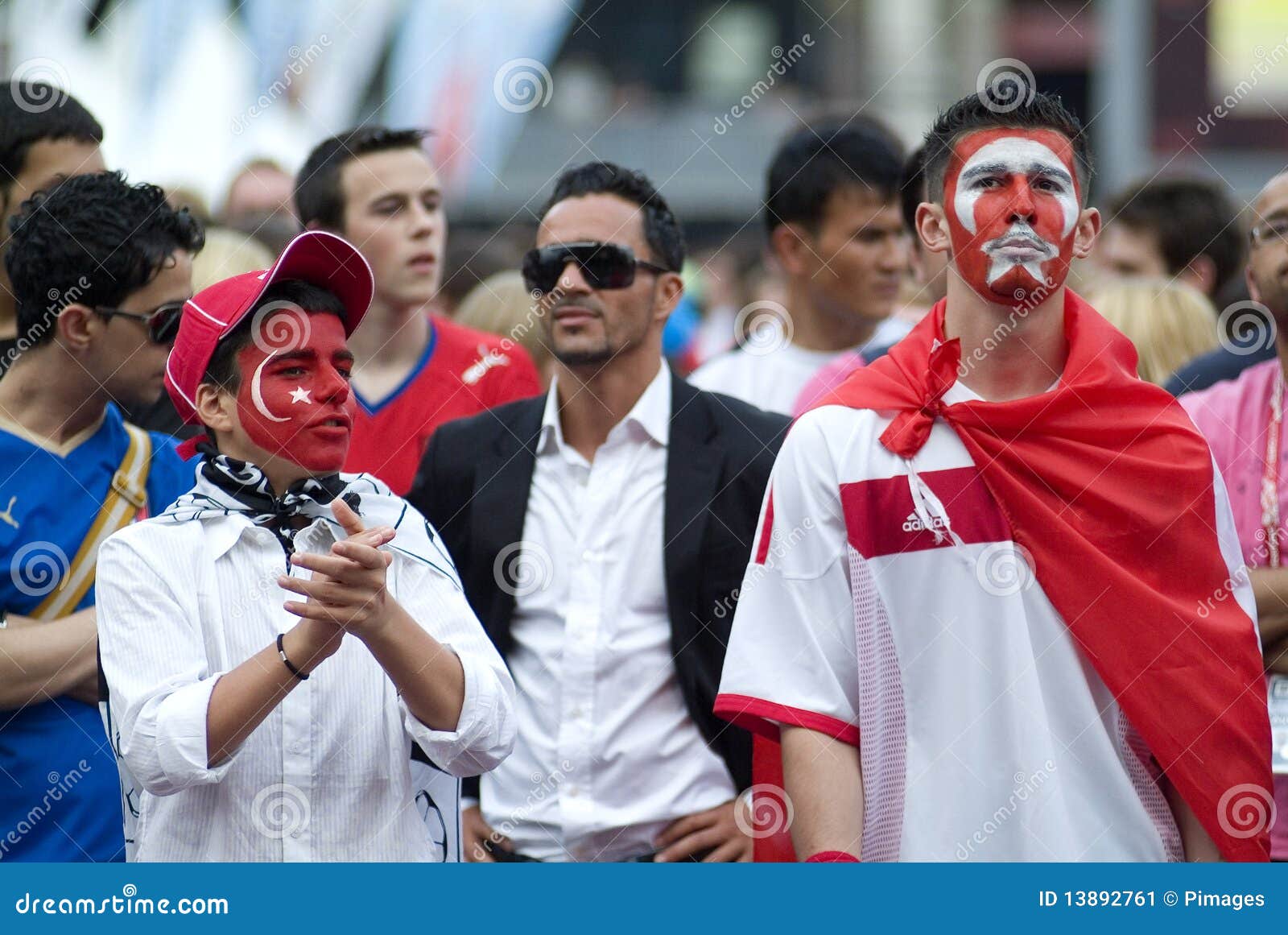 Turkish Soccer Fans editorial photo. Image of european - 13892761
