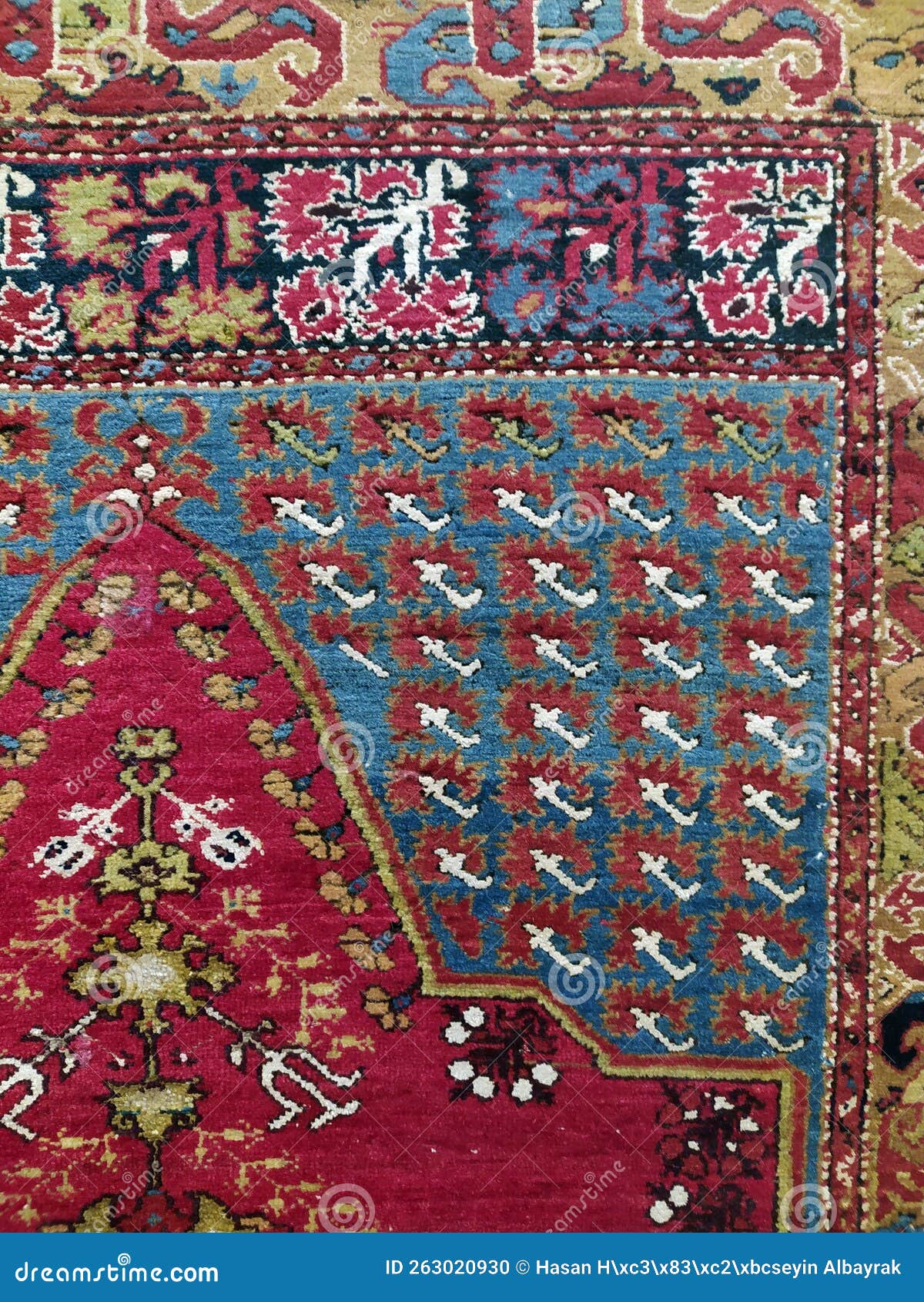 Turkish Style Carpet Texture Unique Design Stock Photo - Image of frame ...