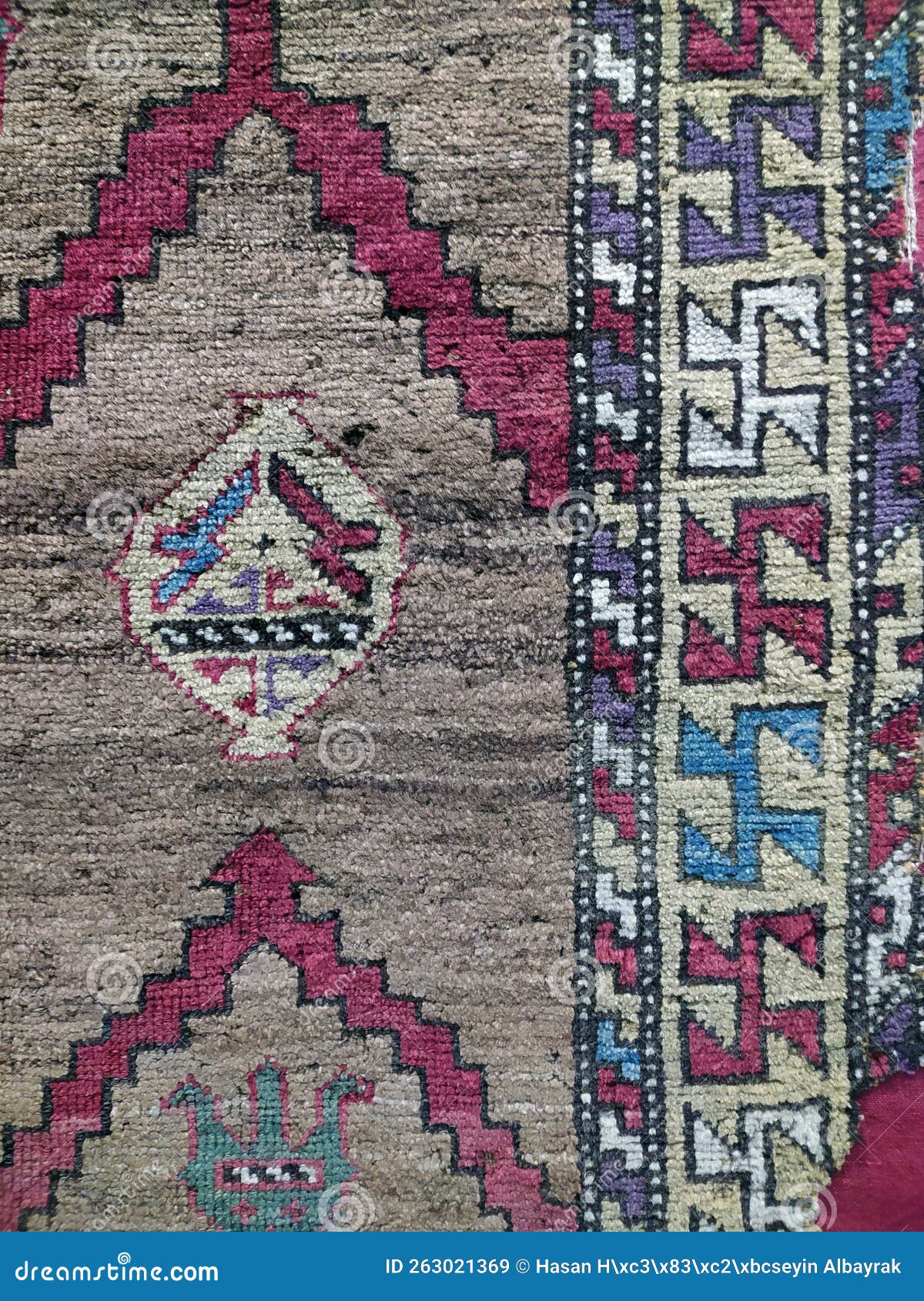 Turkish Style Carpet Texture Unique Design Stock Image - Image of ...