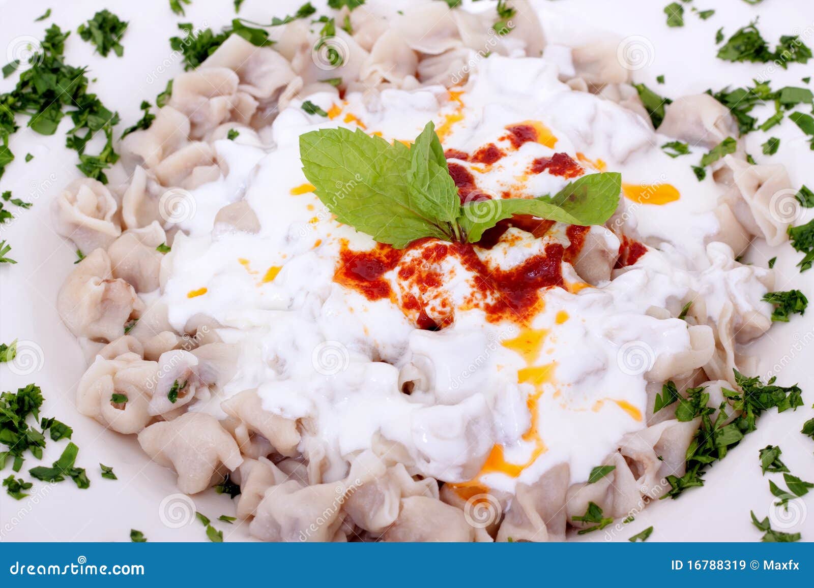 Turkish Style Delicious Manti Tatar Borek Stock Image - Image of dough ...