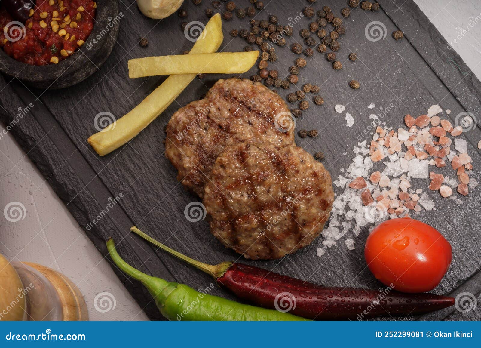 Meatballs stock image. Image of turkish, dish, fish - 252299081