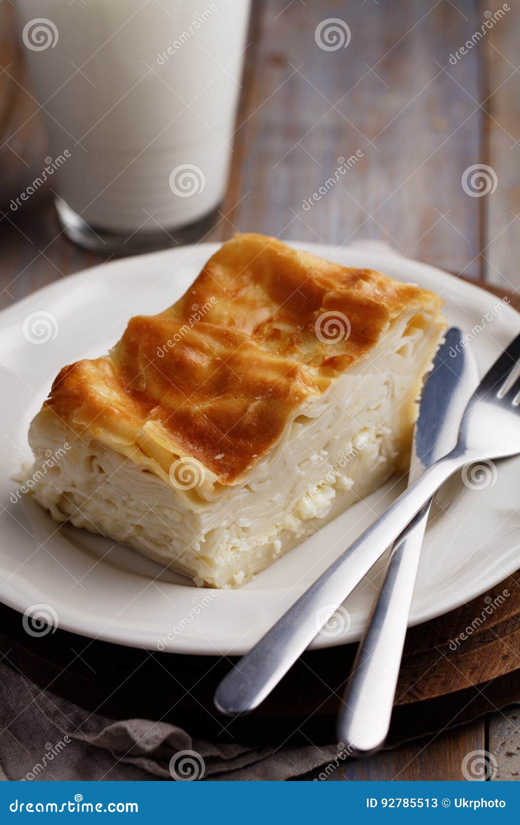 Turkish Su Boregi on a Plate Stock Image - Image of indoors, lunch ...