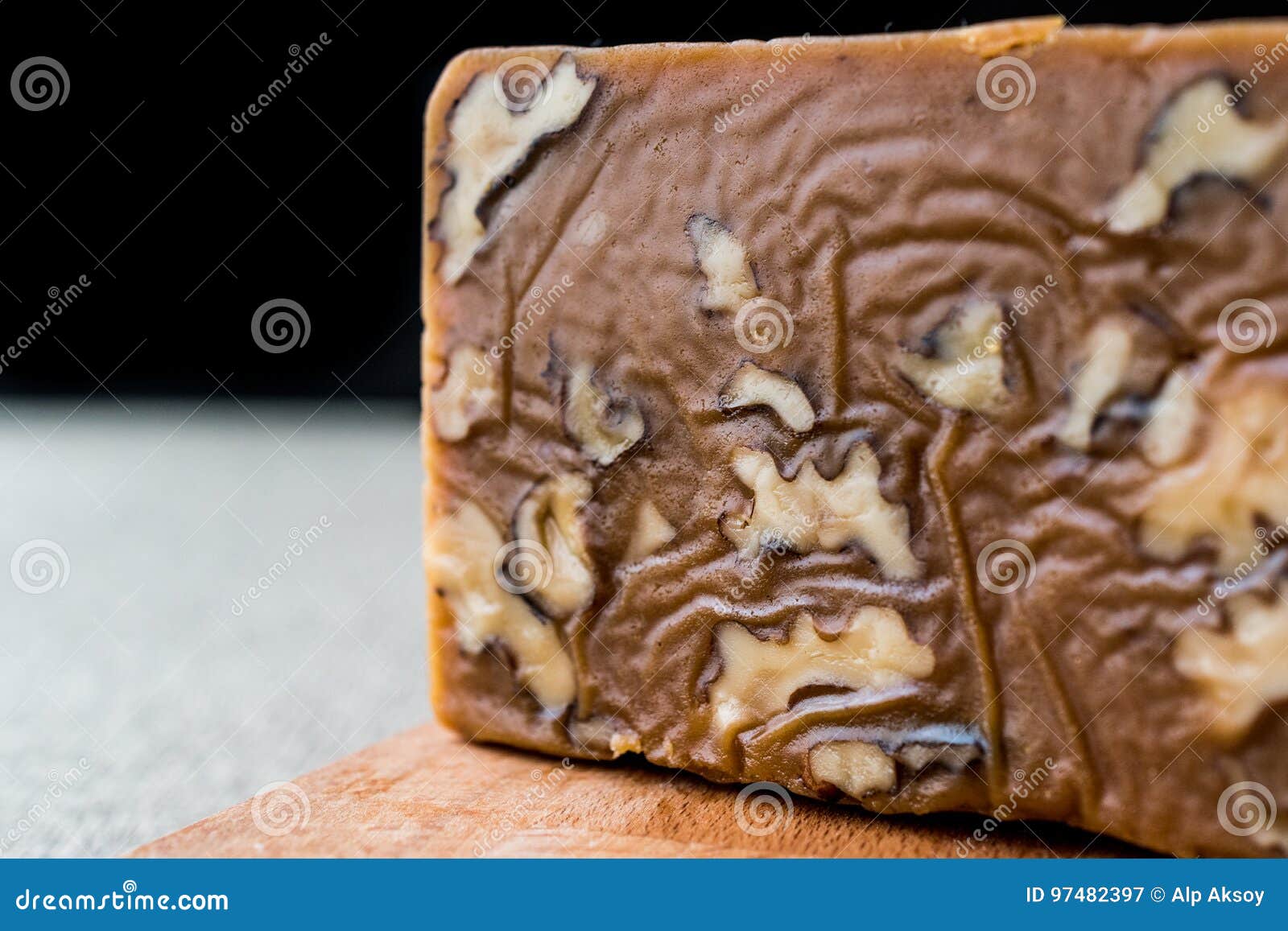 Turkish Summer Helva or Halva with Walnut. Stock Image - Image of ...