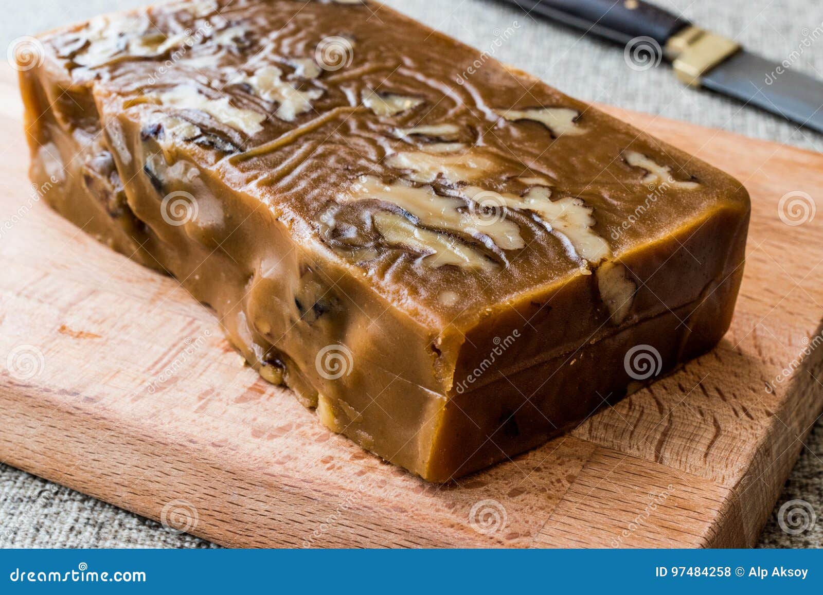Turkish Summer Helva or Halva with Walnut. Stock Photo - Image of ...