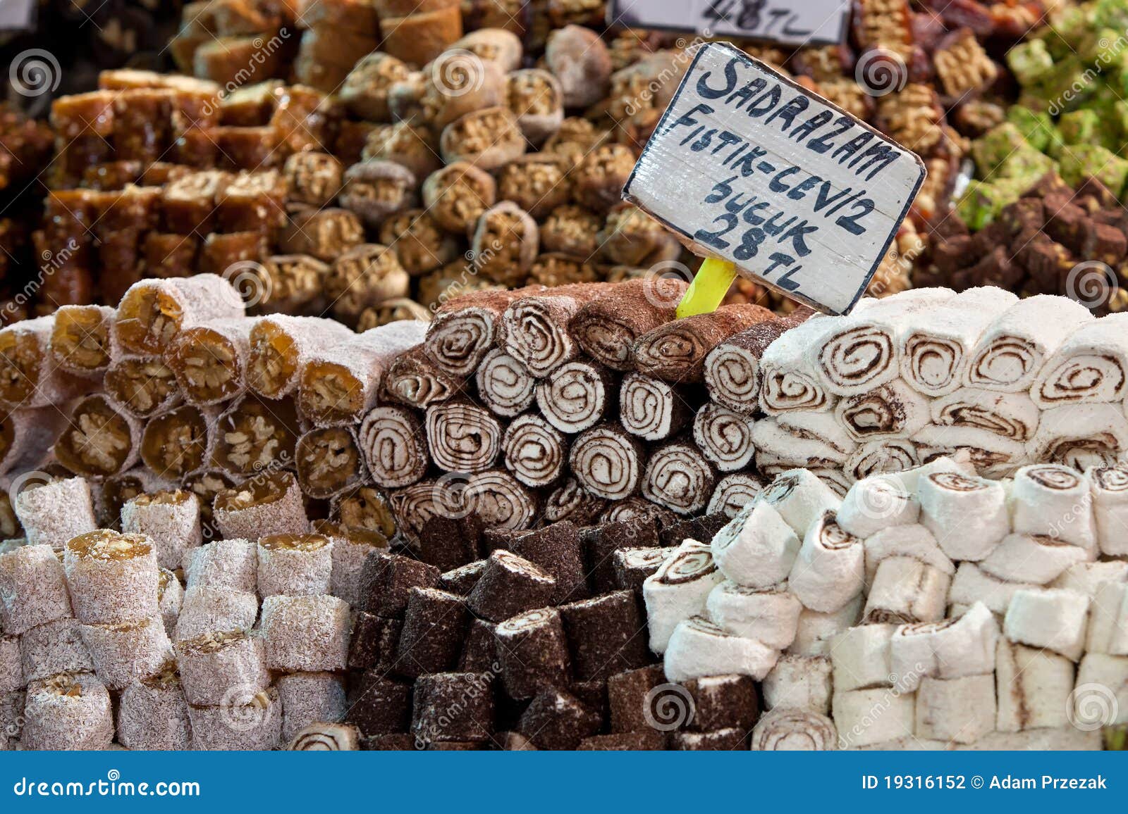 Turkish Sweetness. Istanbul, Turkey. Stock Photo - Image of souk ...