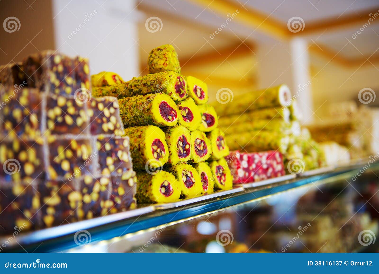 Turkish Sweets in Istanbul Market Stock Image - Image of nuts, sweets ...