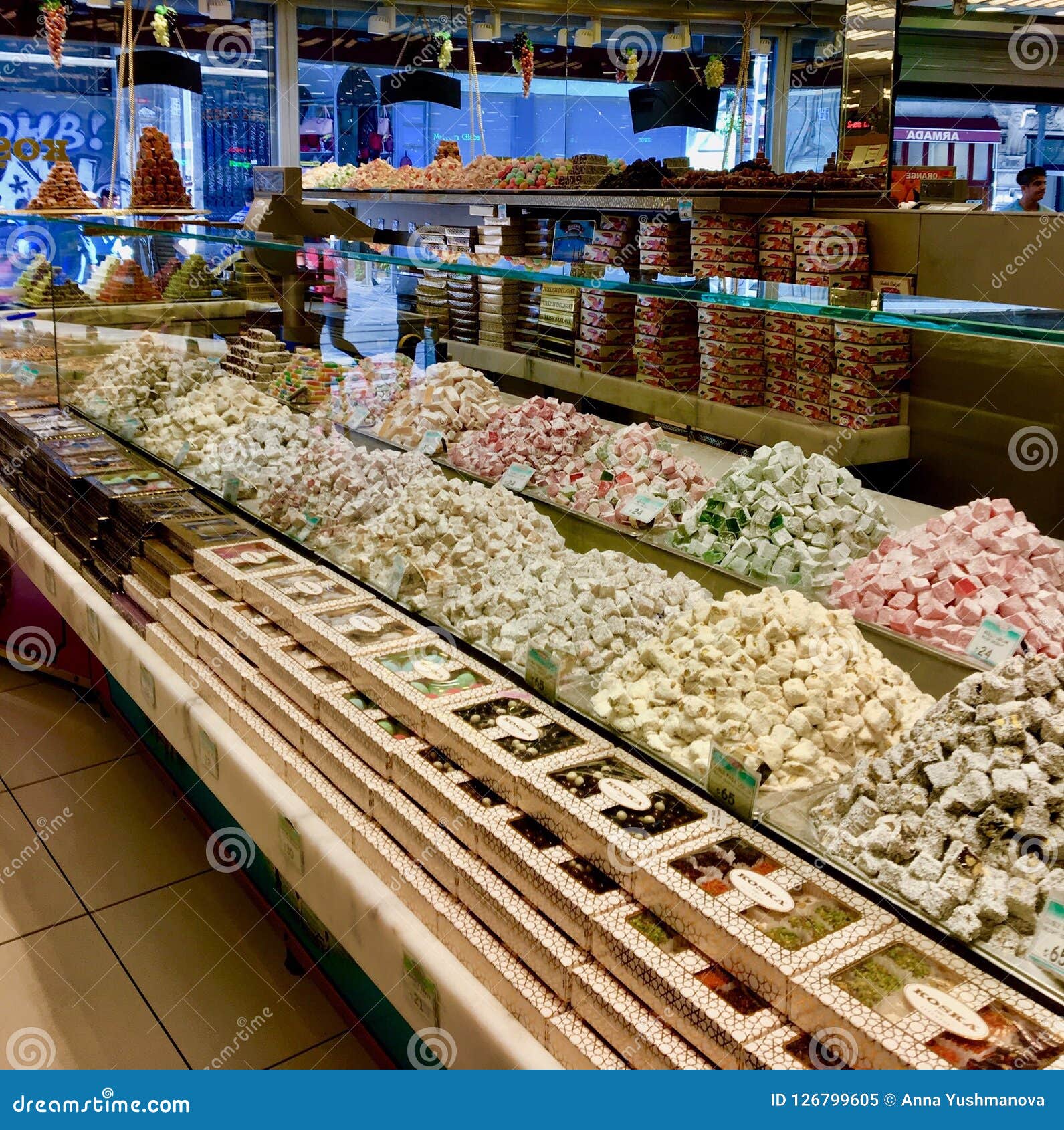 Turkish Sweets Displayed In Grand Bazaar, Istanbuly Editorial Image ...