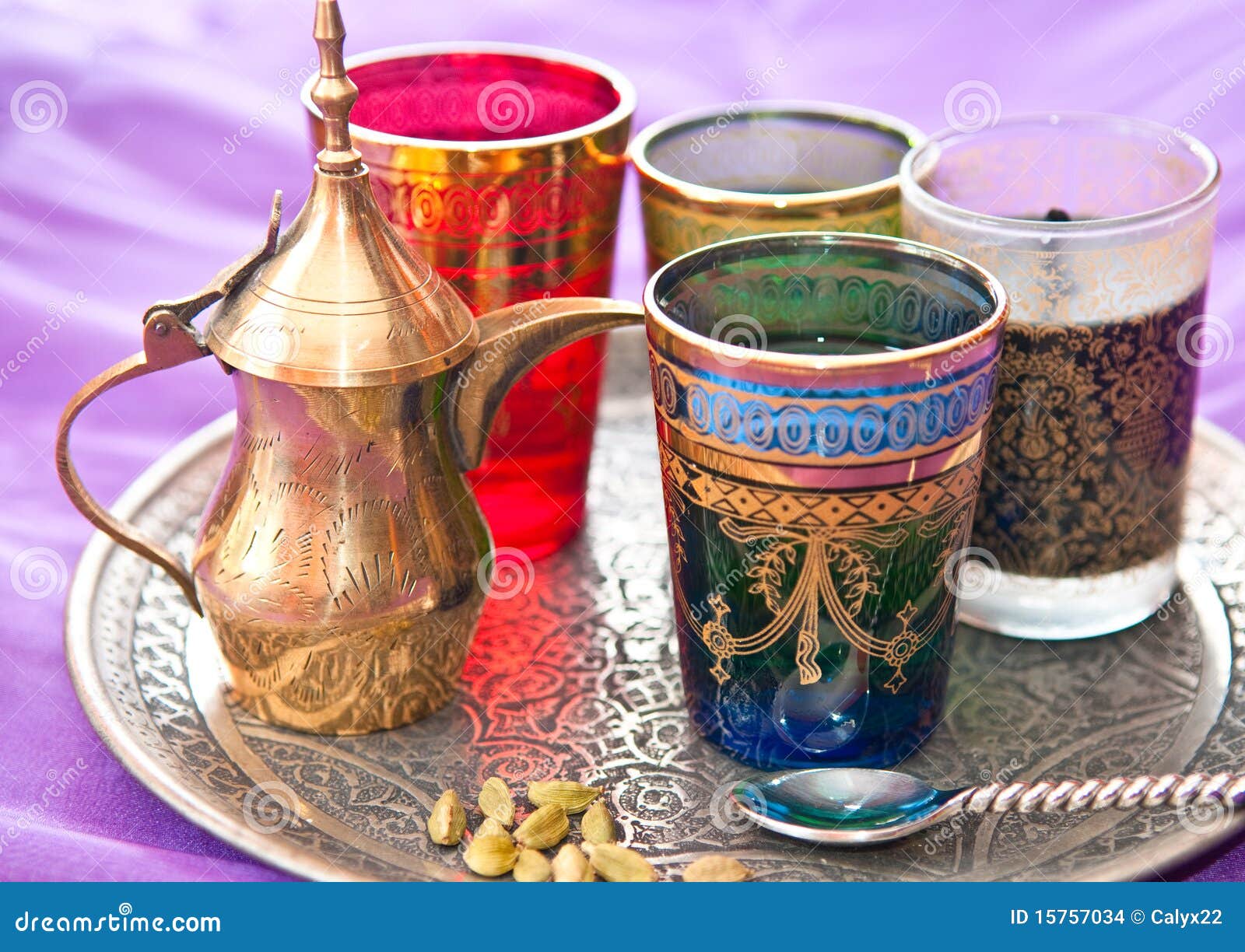 Turkish Tea stock photo. Image of arab, ornate, green - 15757034