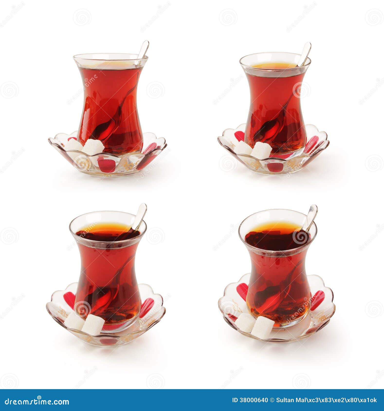 Traditional Turkish tea stock photo. Image of sugar, lumps - 38000640