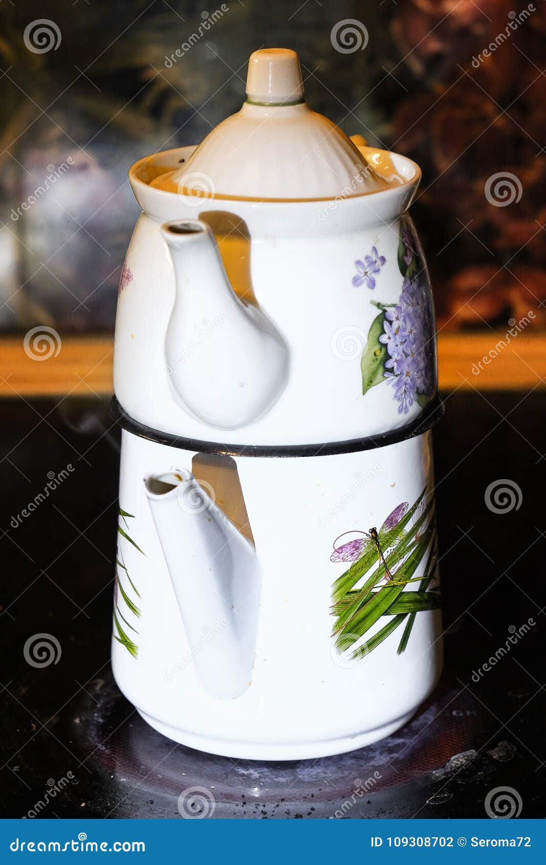 Turkish tea kettle stock photo. Image of fresh, white - 109308702