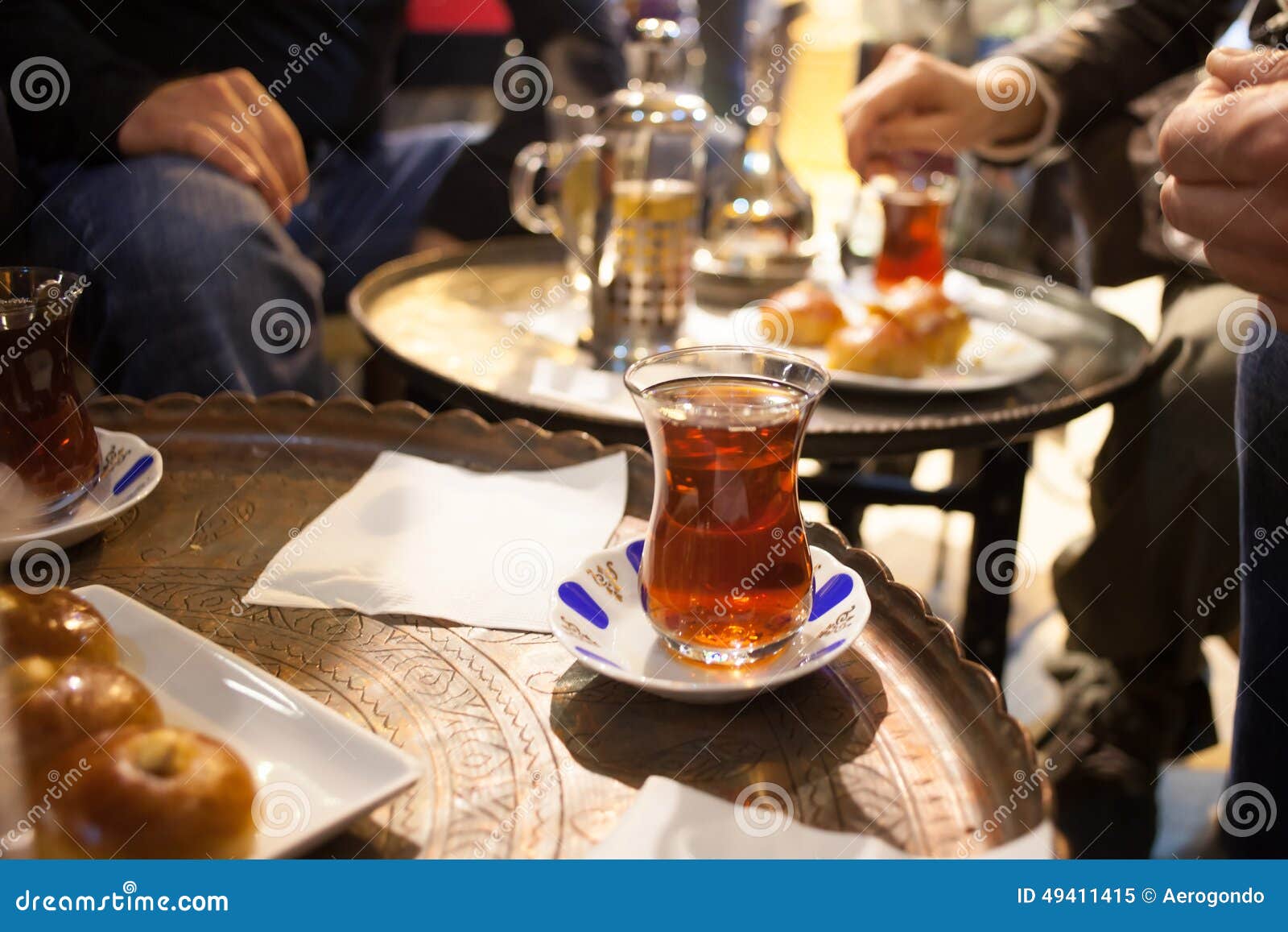 Turkish tea stock image. Image of food, eastern, beautiful - 49411415