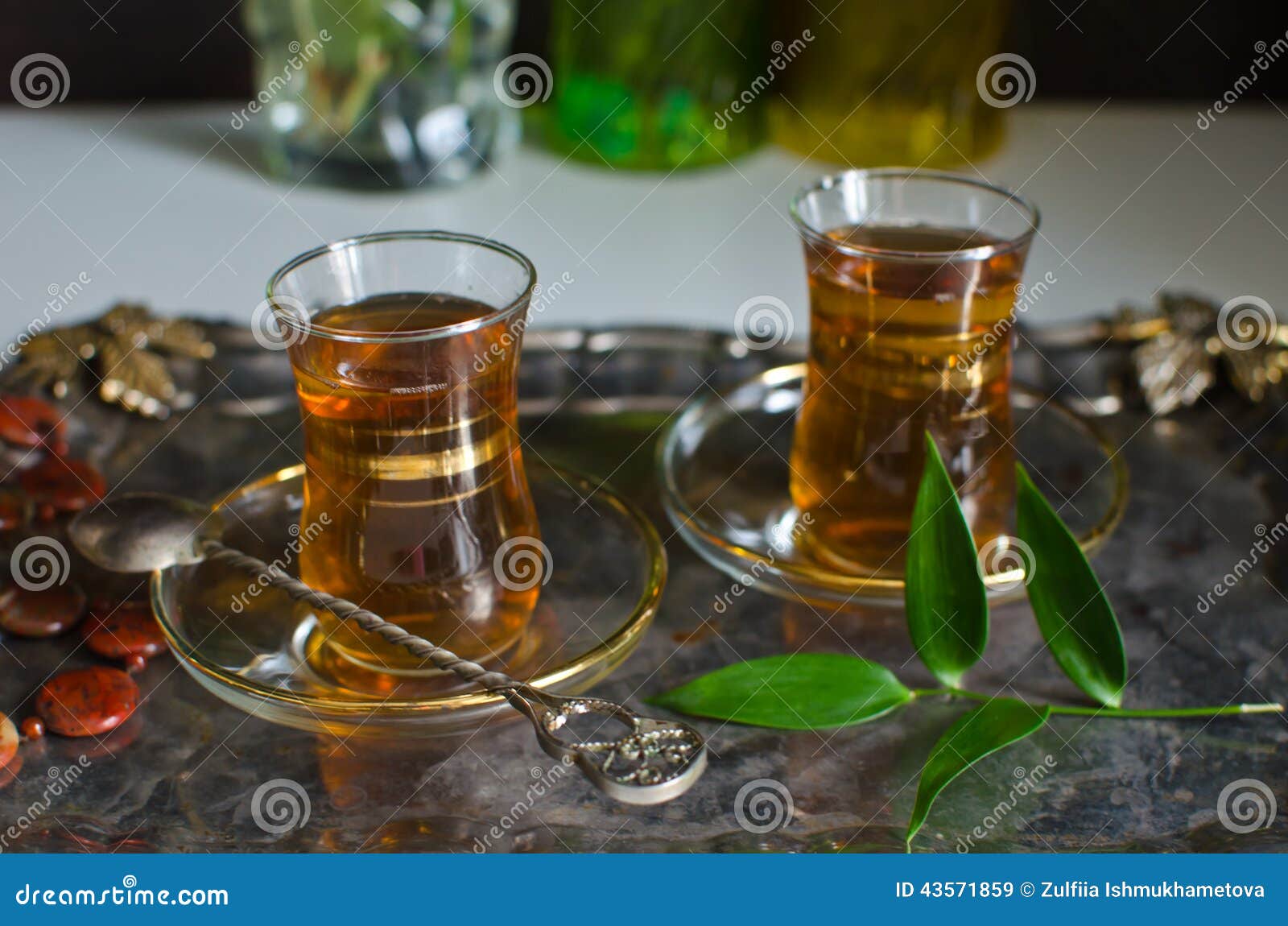 Turkish tea stock image. Image of healthy, gold, healty - 43571859