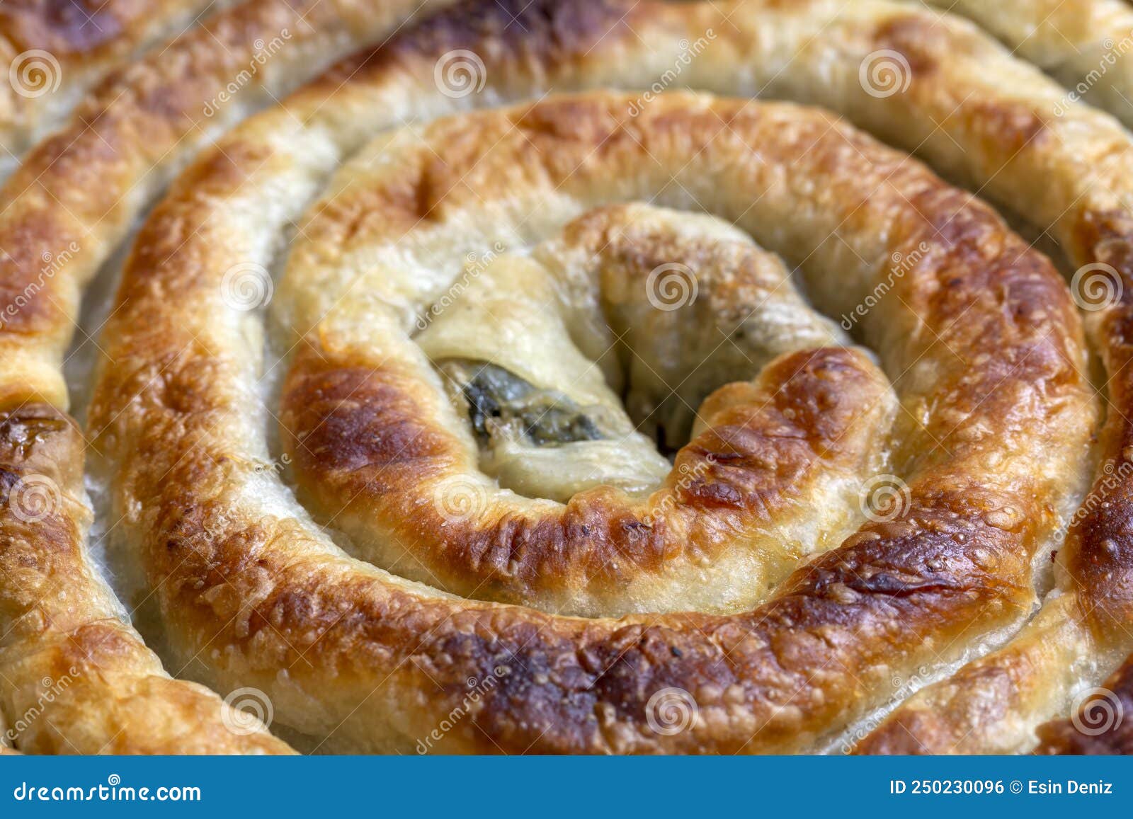 Turkish Tepsi Boregi, Round Borek, Tray Pastry Turkish Name; Rulo Borek ...