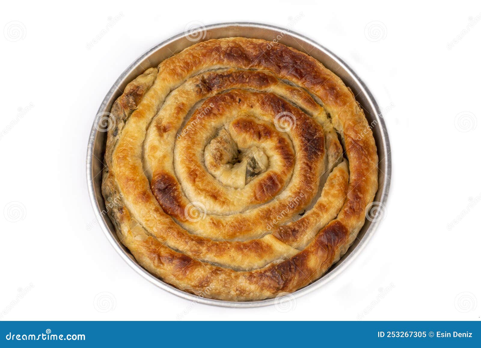 Turkish Tepsi Boregi, Round Borek, Tray Pastry Turkish Name; Rulo Borek ...