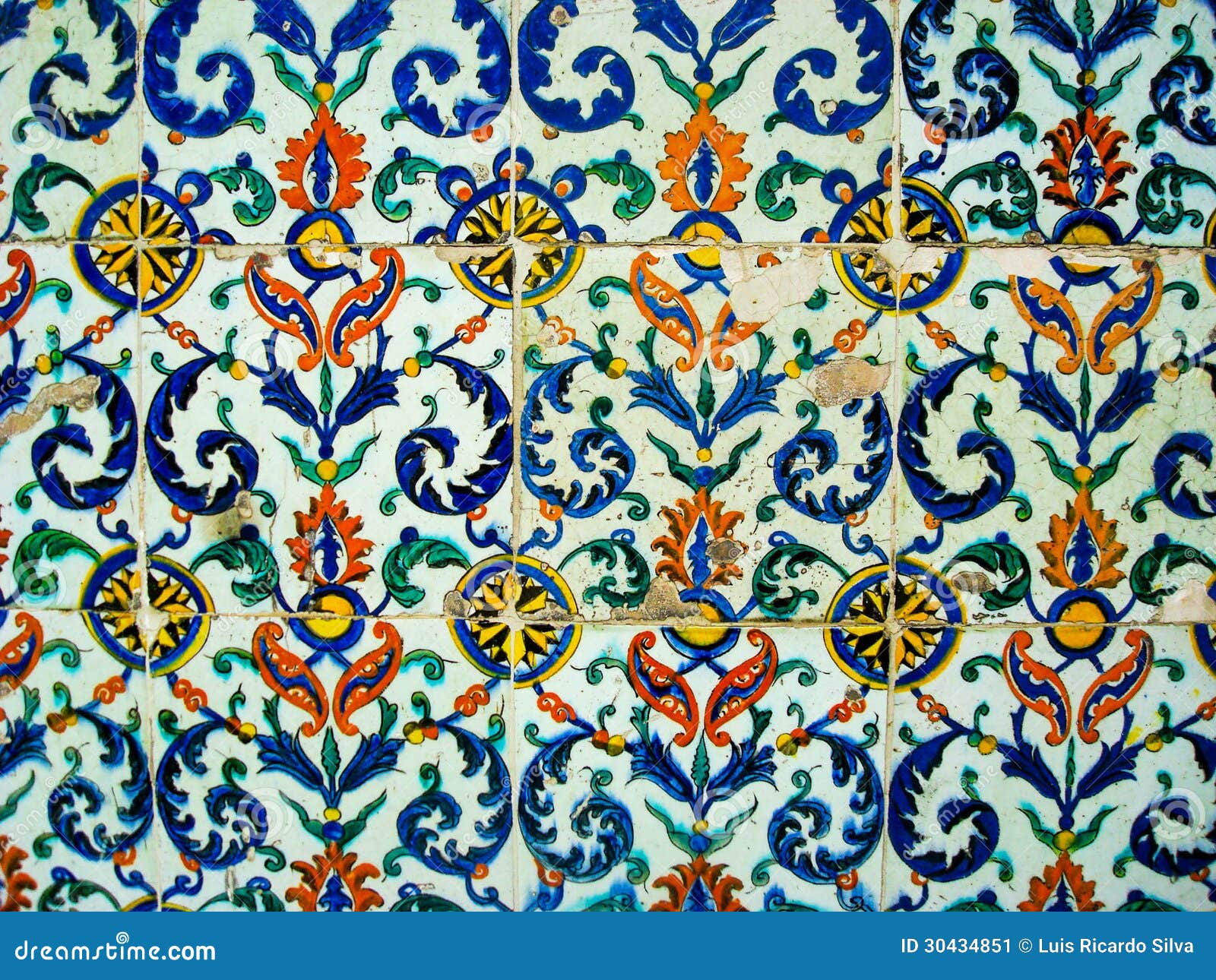 Turkish tile 3 stock image. Image of blue, turkish, yellow - 30434851