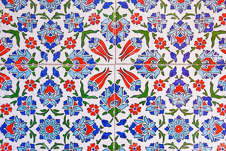 Turkish tiles stock photo. Image of green, mosaic, orient - 10346280