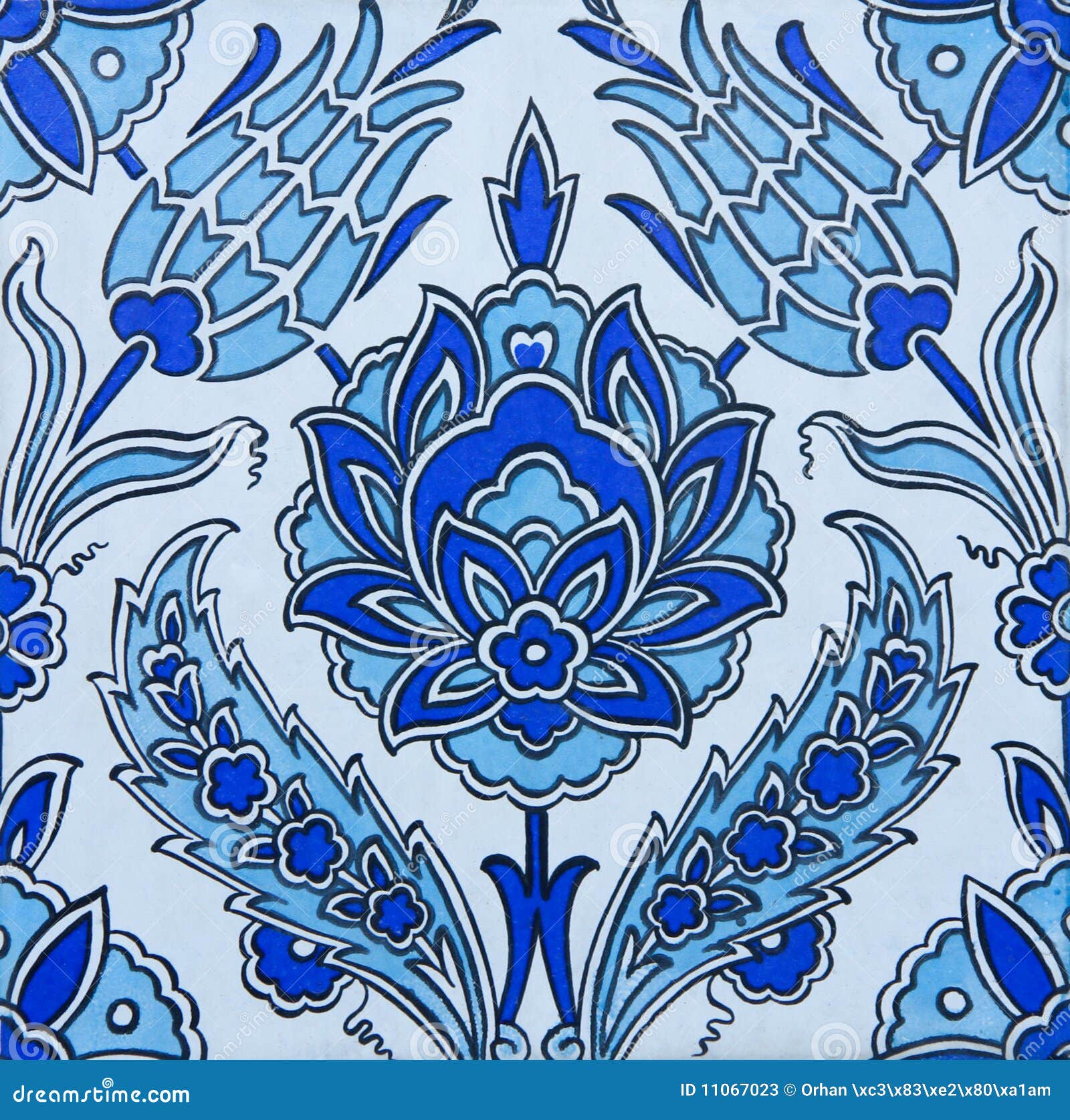 Turkish tiles stock image. Image of mosaics, green, design - 11067023