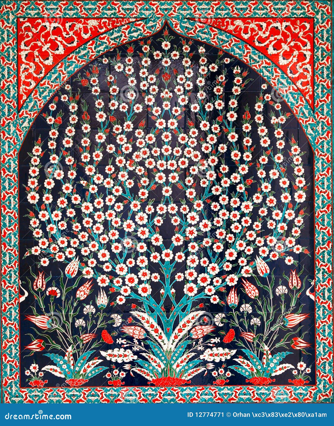 Turkish tiles stock image. Image of islamic, istanbul - 12774771