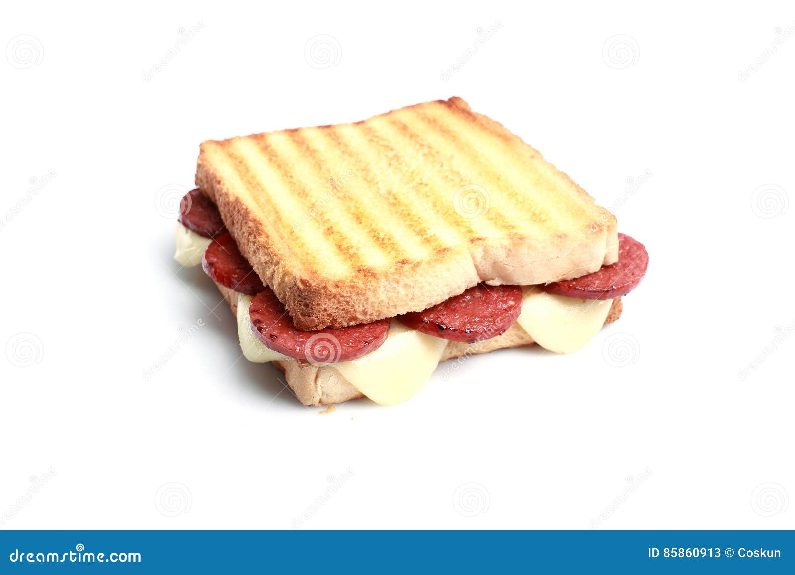 Turkish Toast Ayvalik Tostu / Russian Salad Sandwich With Sausage ...