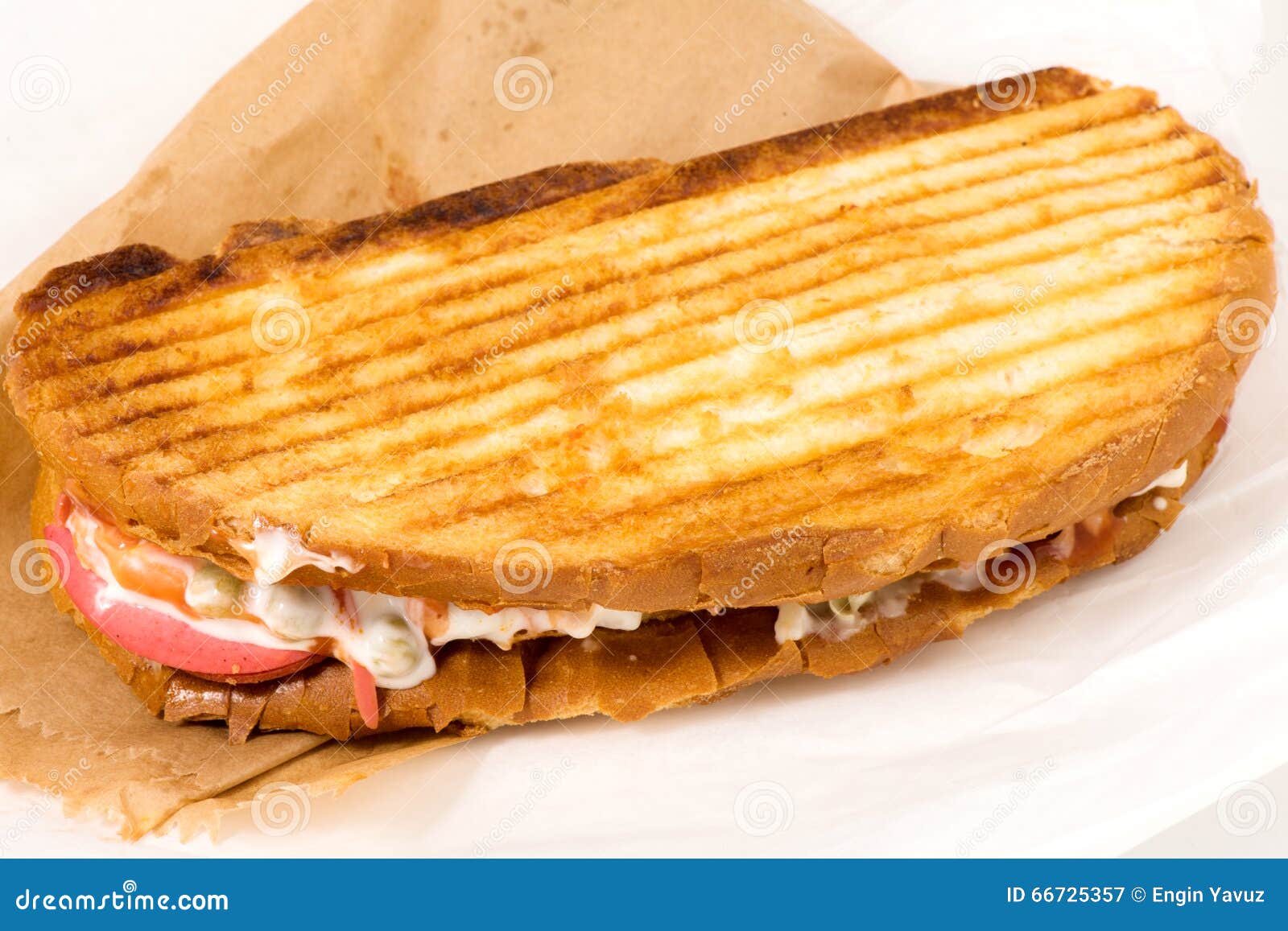 Turkish Toasted with White Background Stock Image - Image of tasty ...