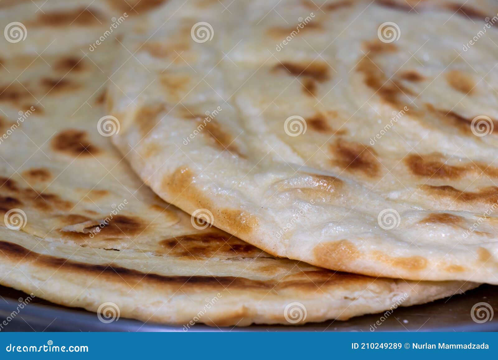 Turkish Traditional Flaky Katmer Bread. Healthy Eating Stock Image ...