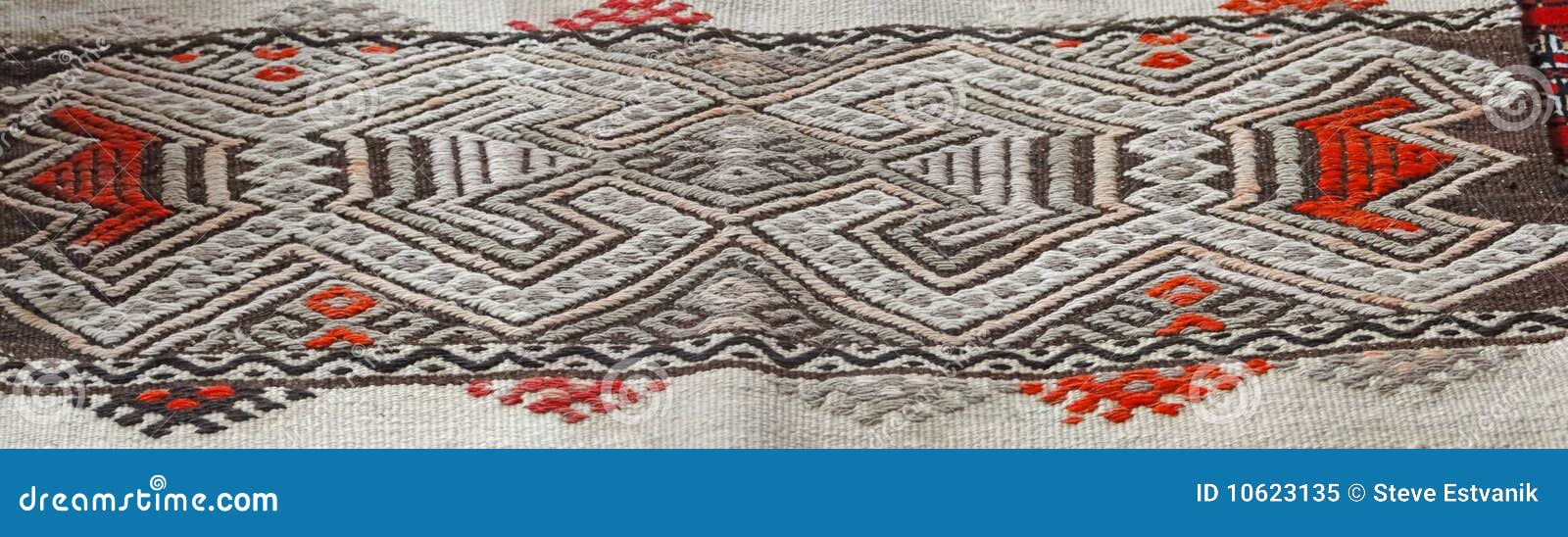Turkish Traditional Kilim, Geometric Patterns Stock Image - Image of ...