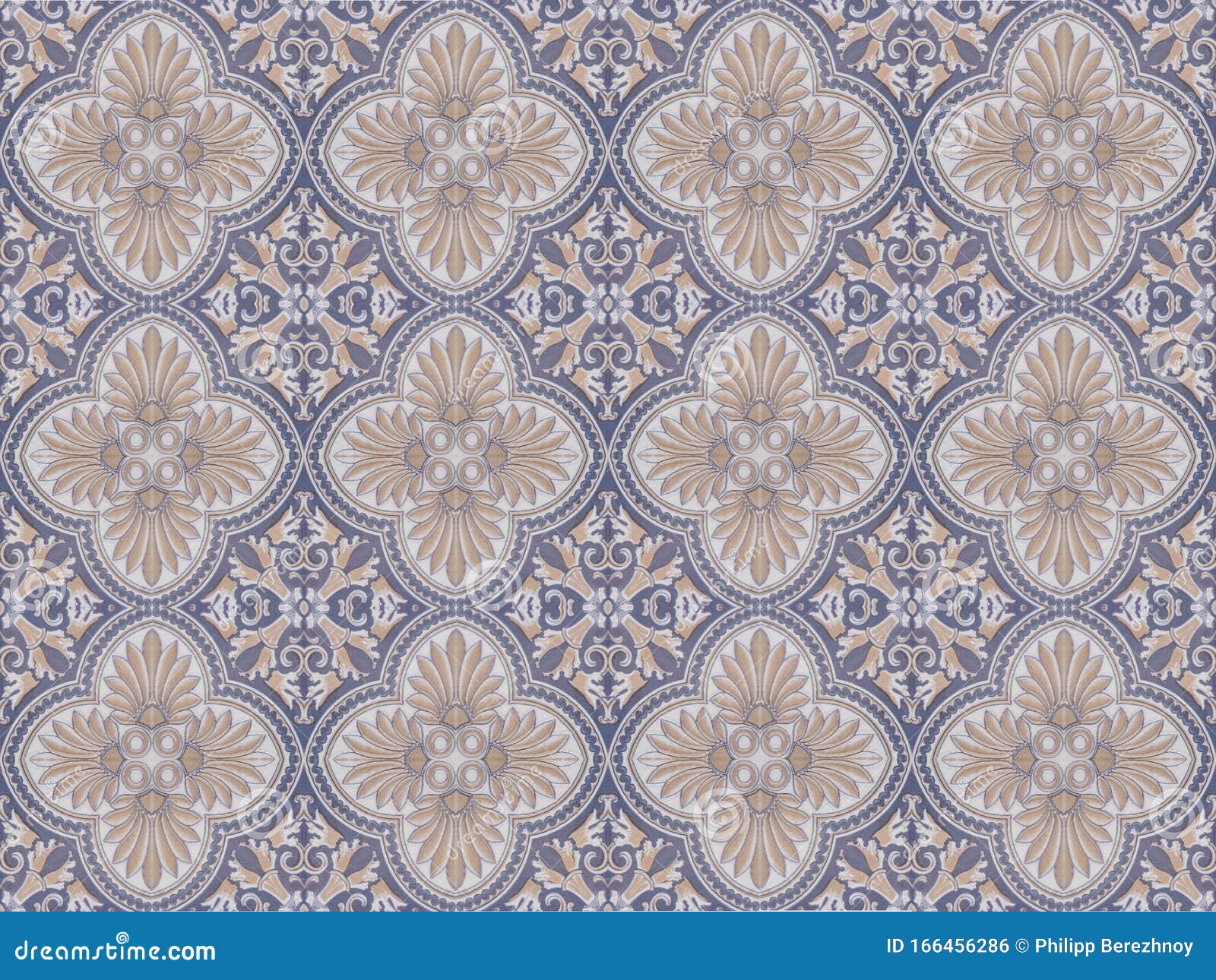 Turkish Traditional Ornamental Decorative Tiles. Seamless Pattern ...