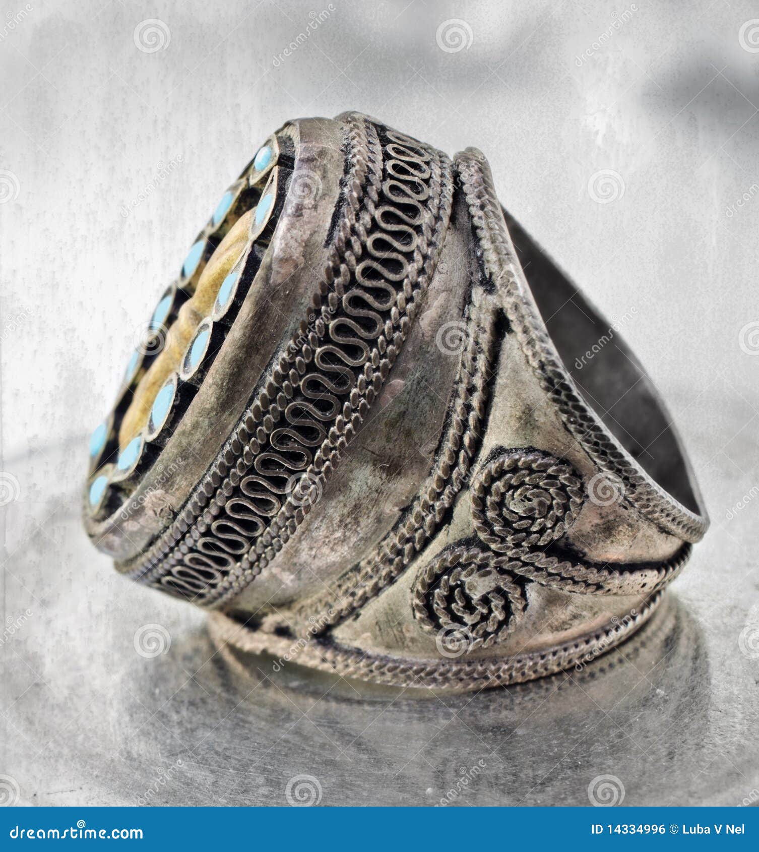 Turkish tribal ring stock photo. Image of metal, fashion - 14334996