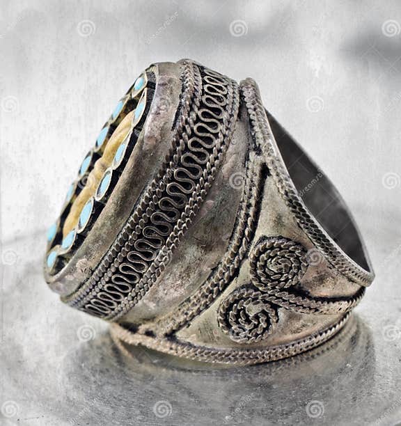 Turkish tribal ring stock photo. Image of metal, fashion - 14334996
