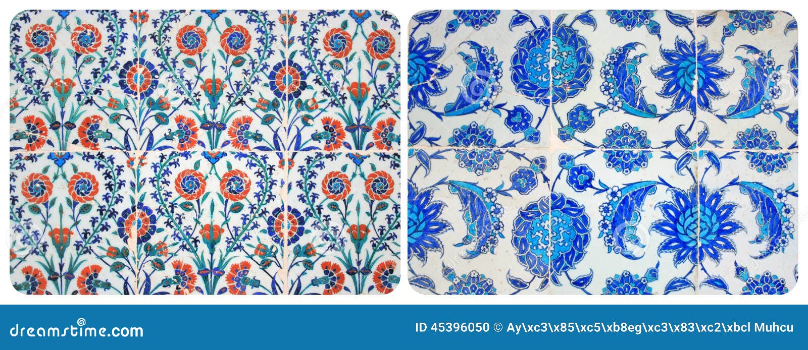 Turkish Wall Tiles Couple stock photo. Image of foliage - 45396050