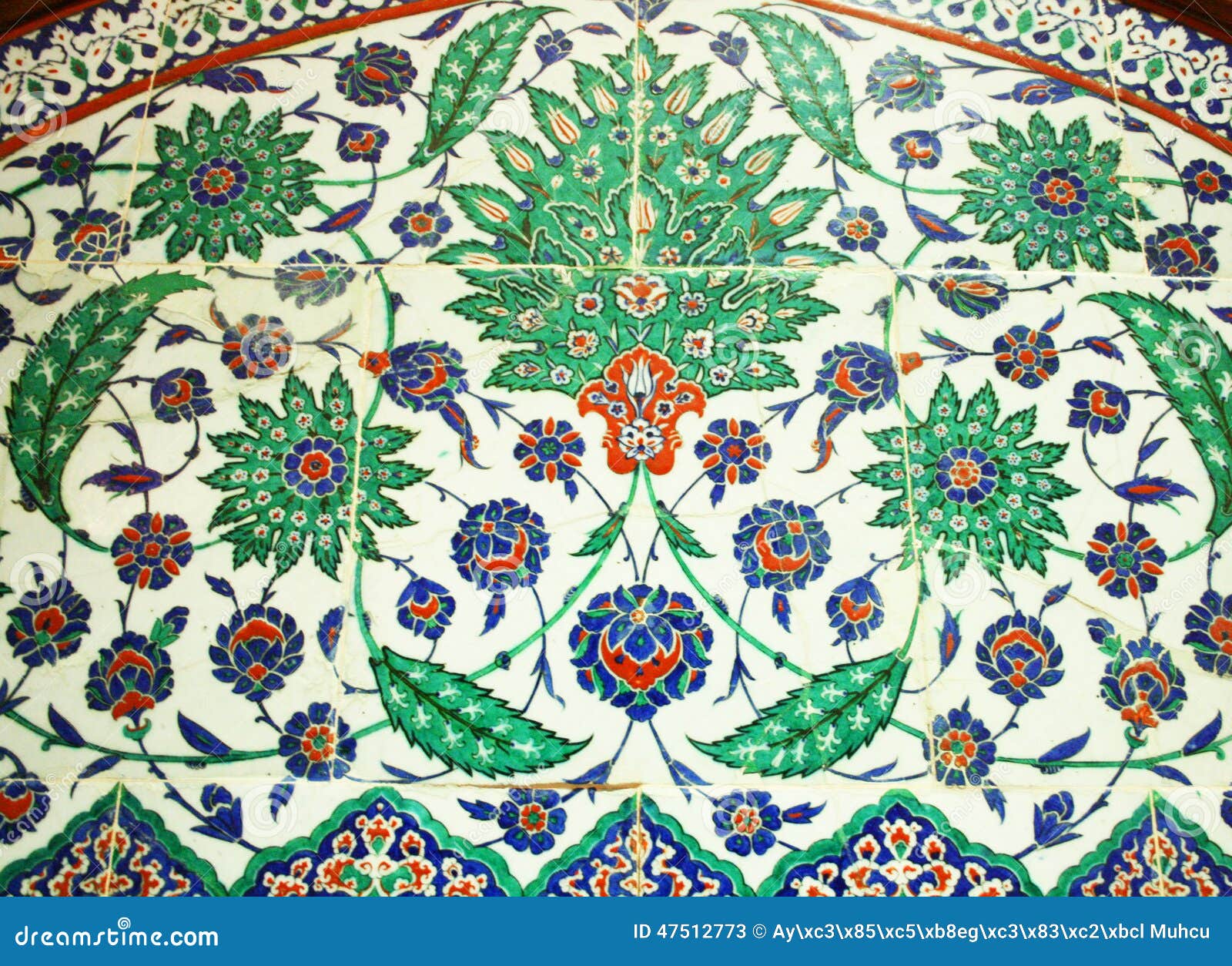 Turkish Wall Tiles stock image. Image of masjid, damask - 47512773